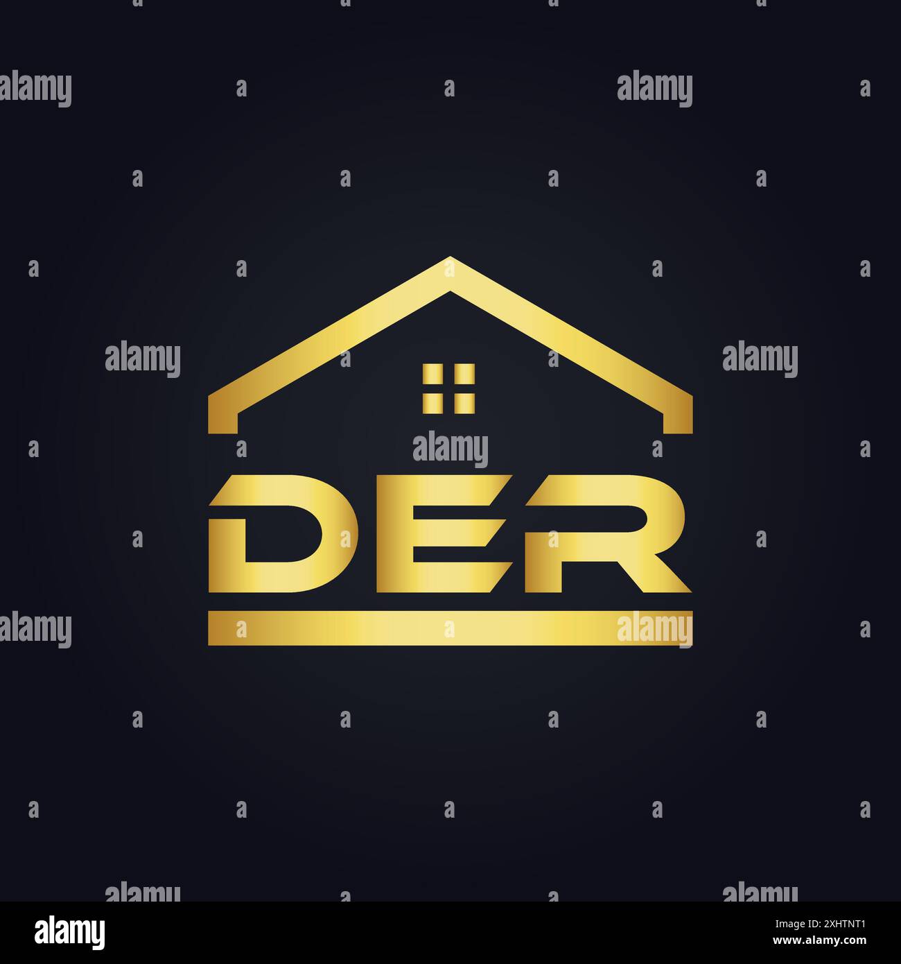 Der circle logo Stock Vector Images - Alamy