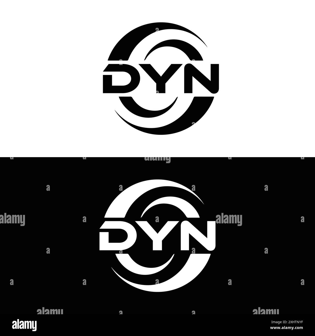 DYN logo. D Y N design. White DYN letter. DYN, D Y N letter logo design ...