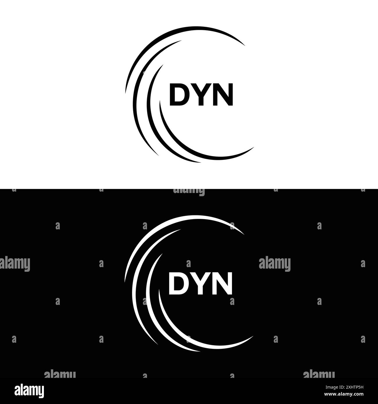 Dyn business company logo Black and White Stock Photos & Images - Alamy