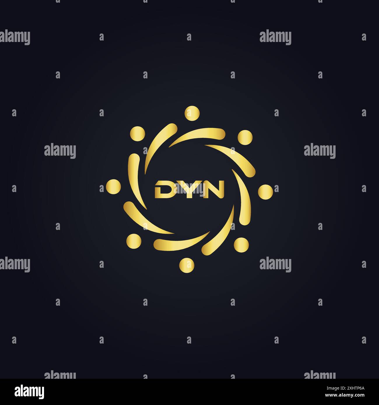 DYN logo. D Y N design. White DYN letter. DYN, D Y N letter logo design ...