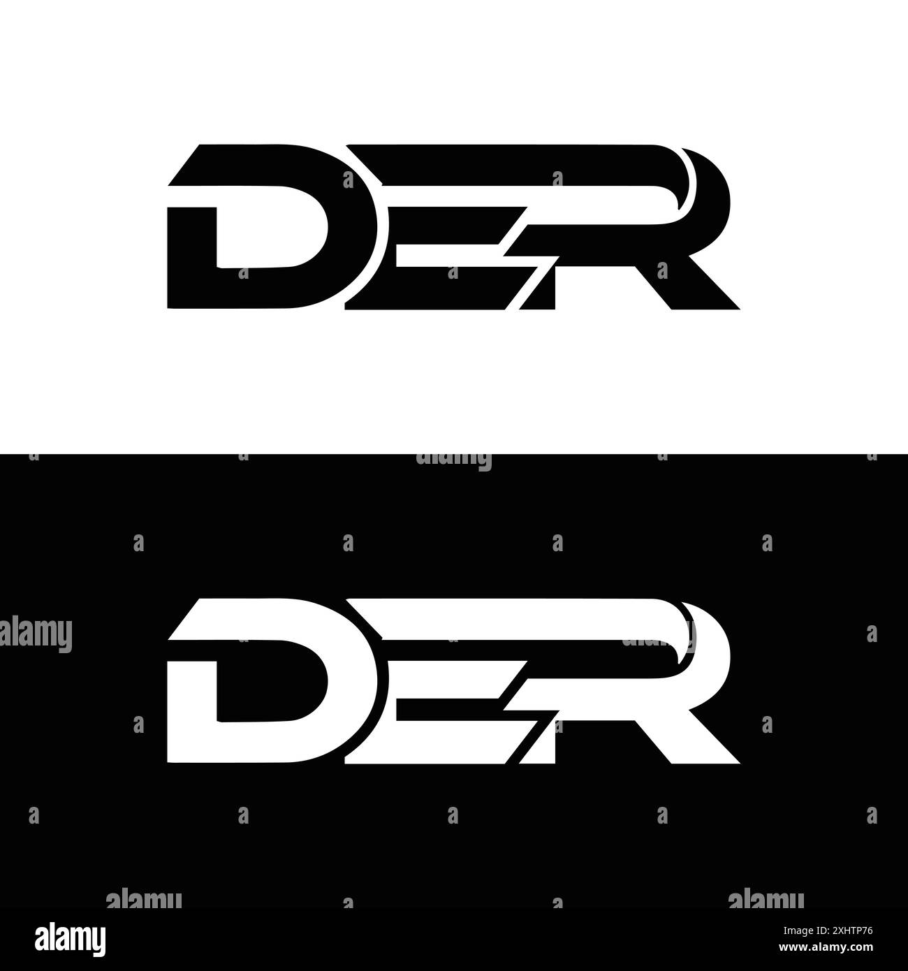 DER logo. D E R design. White DER letter. DER, D E R letter logo design ...