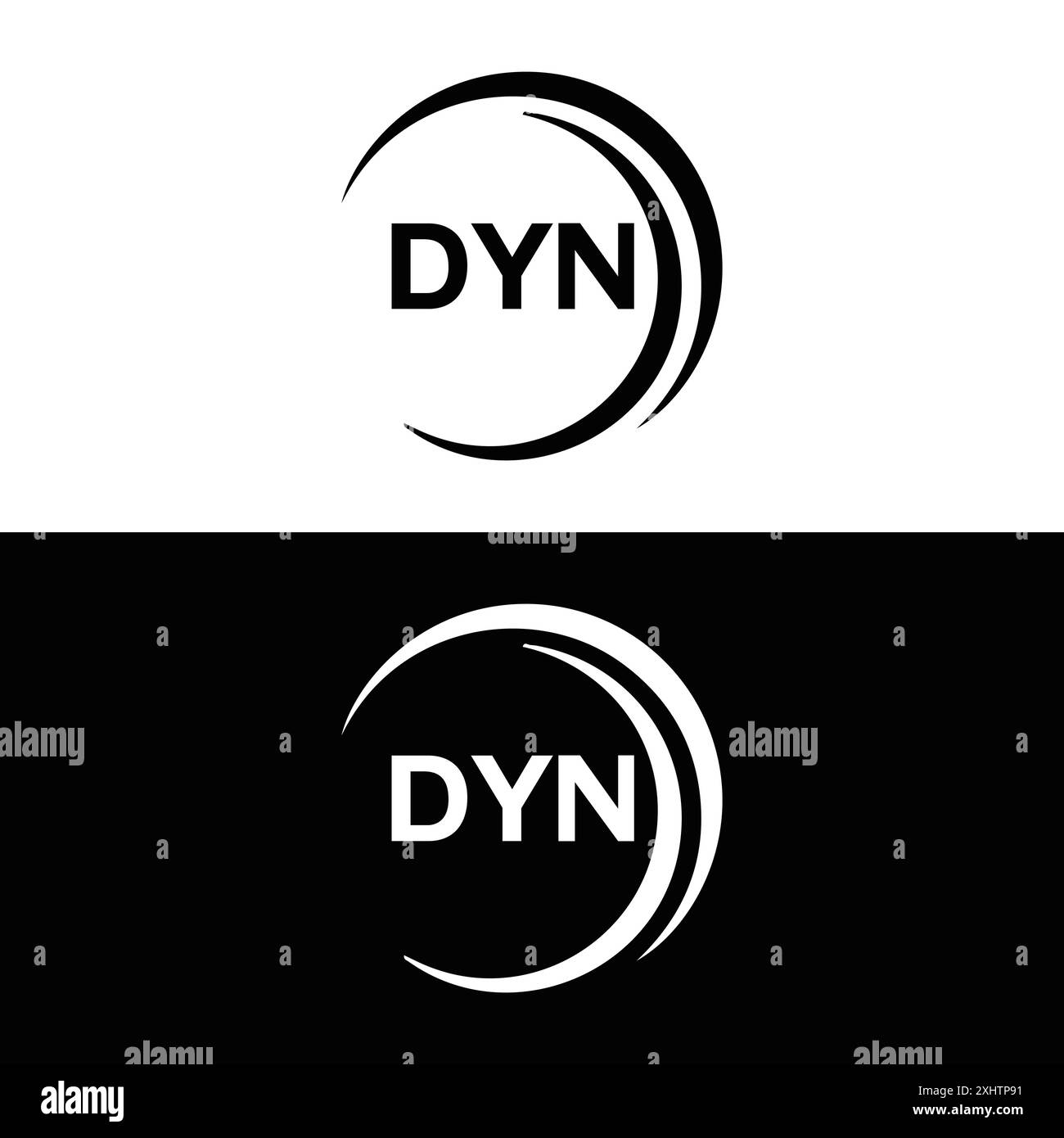 Dyn business company logo Black and White Stock Photos & Images - Alamy
