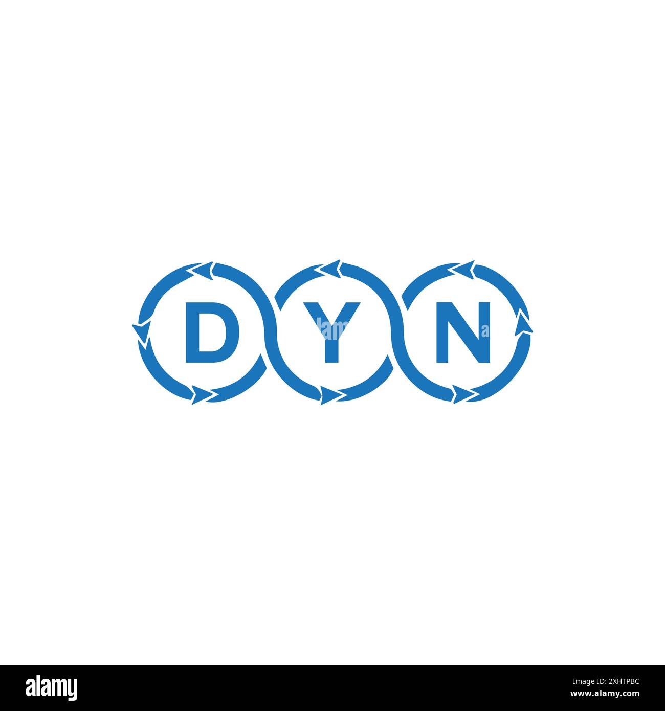 DYN logo. D Y N design. White DYN letter. DYN, D Y N letter logo design ...
