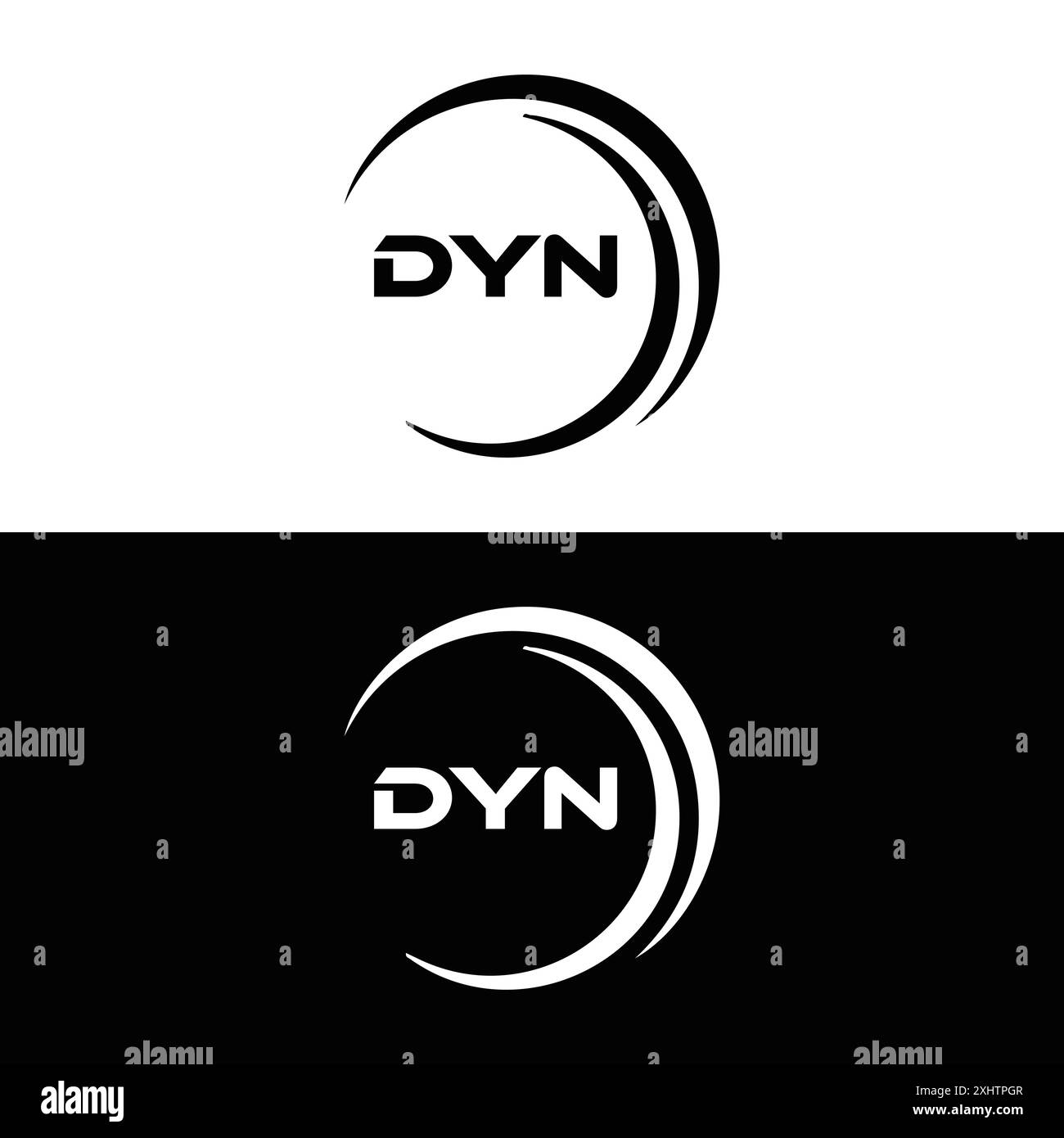 Dyn business company logo Black and White Stock Photos & Images - Alamy