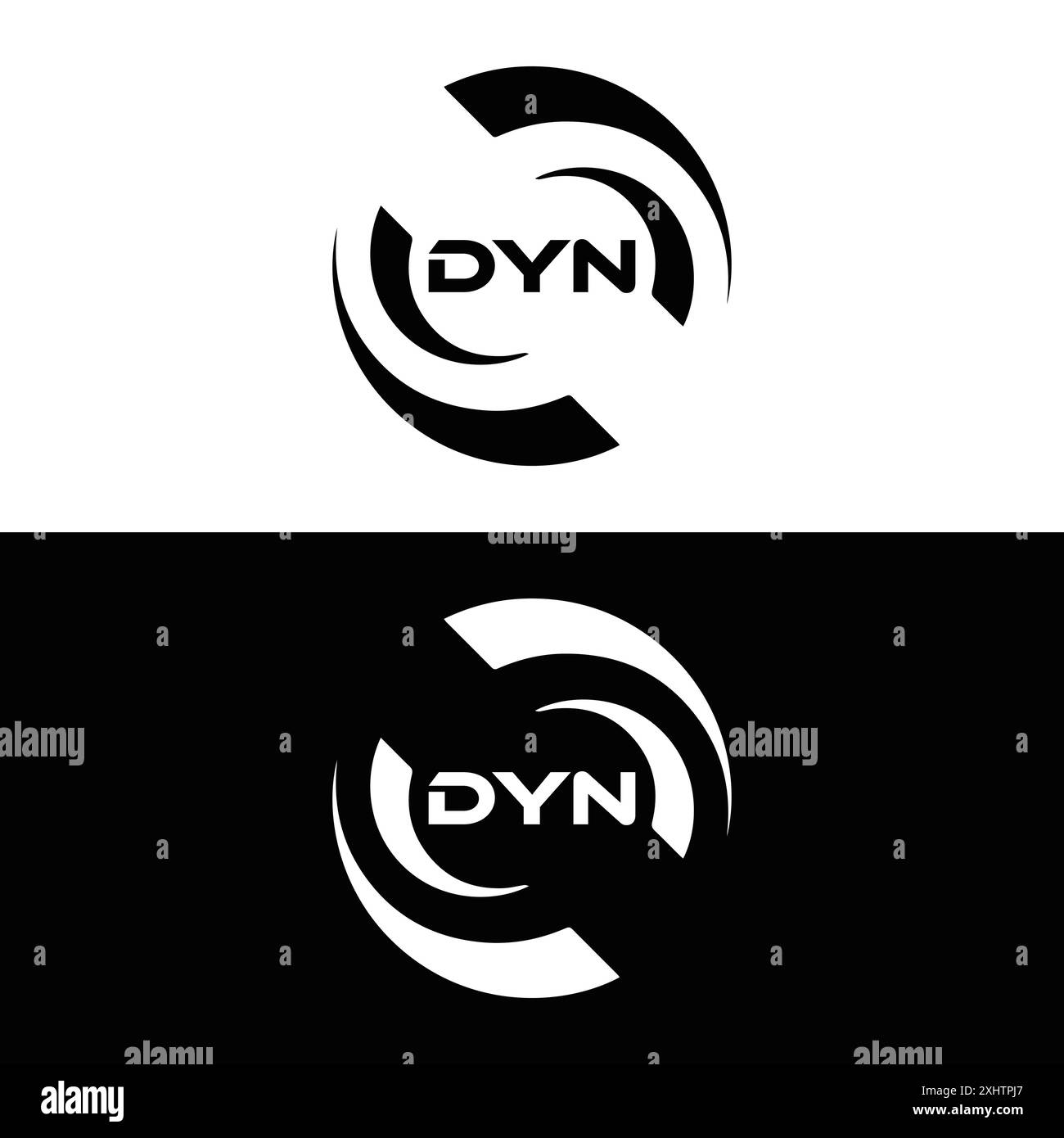 Dyn business company logo Black and White Stock Photos & Images - Alamy