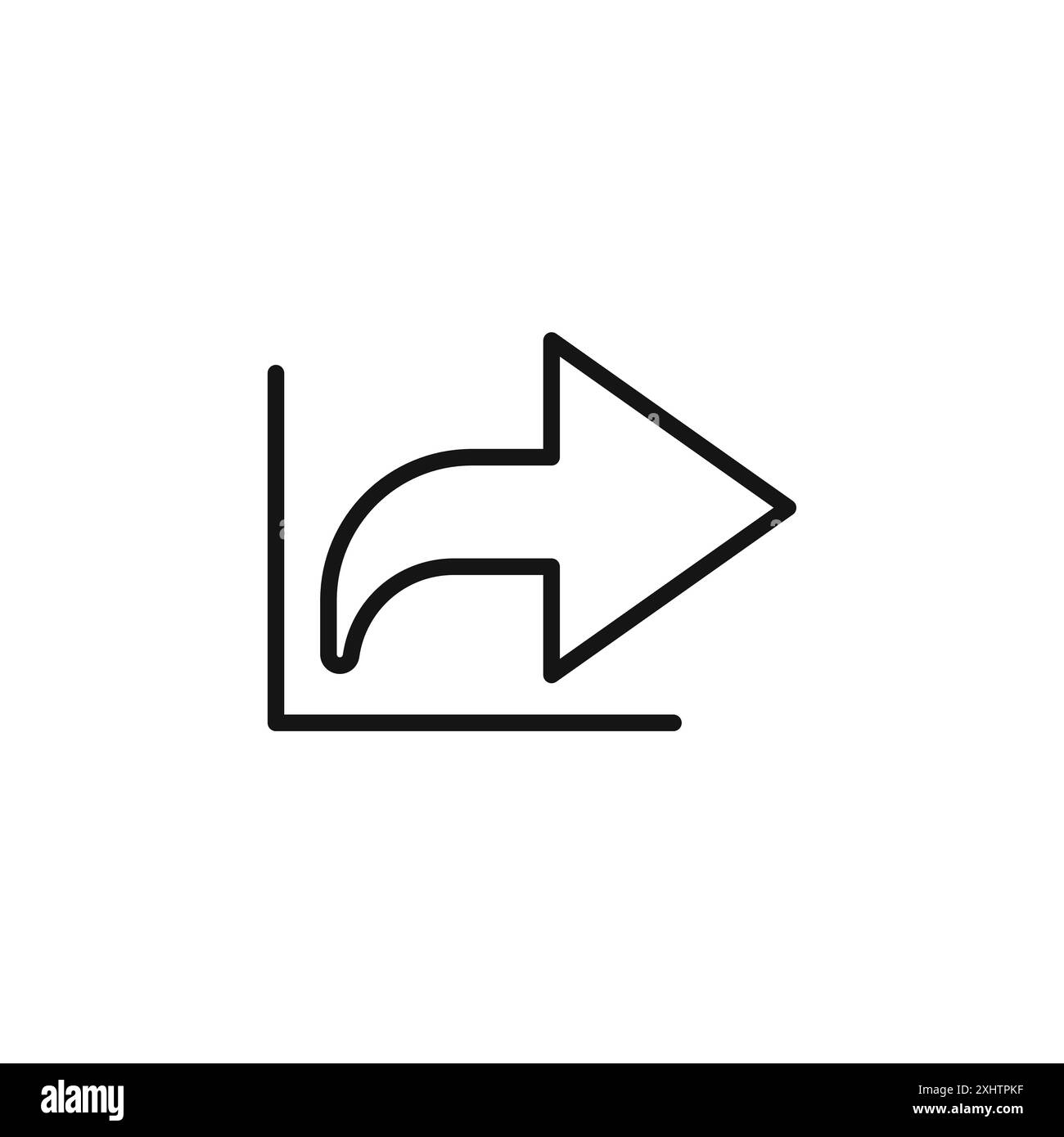 Share page icon outline collection or set in black and white Stock ...