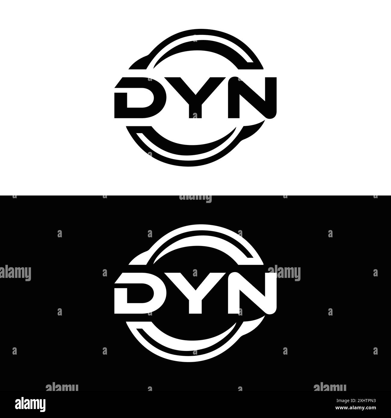 Dyn business company logo Black and White Stock Photos & Images - Alamy