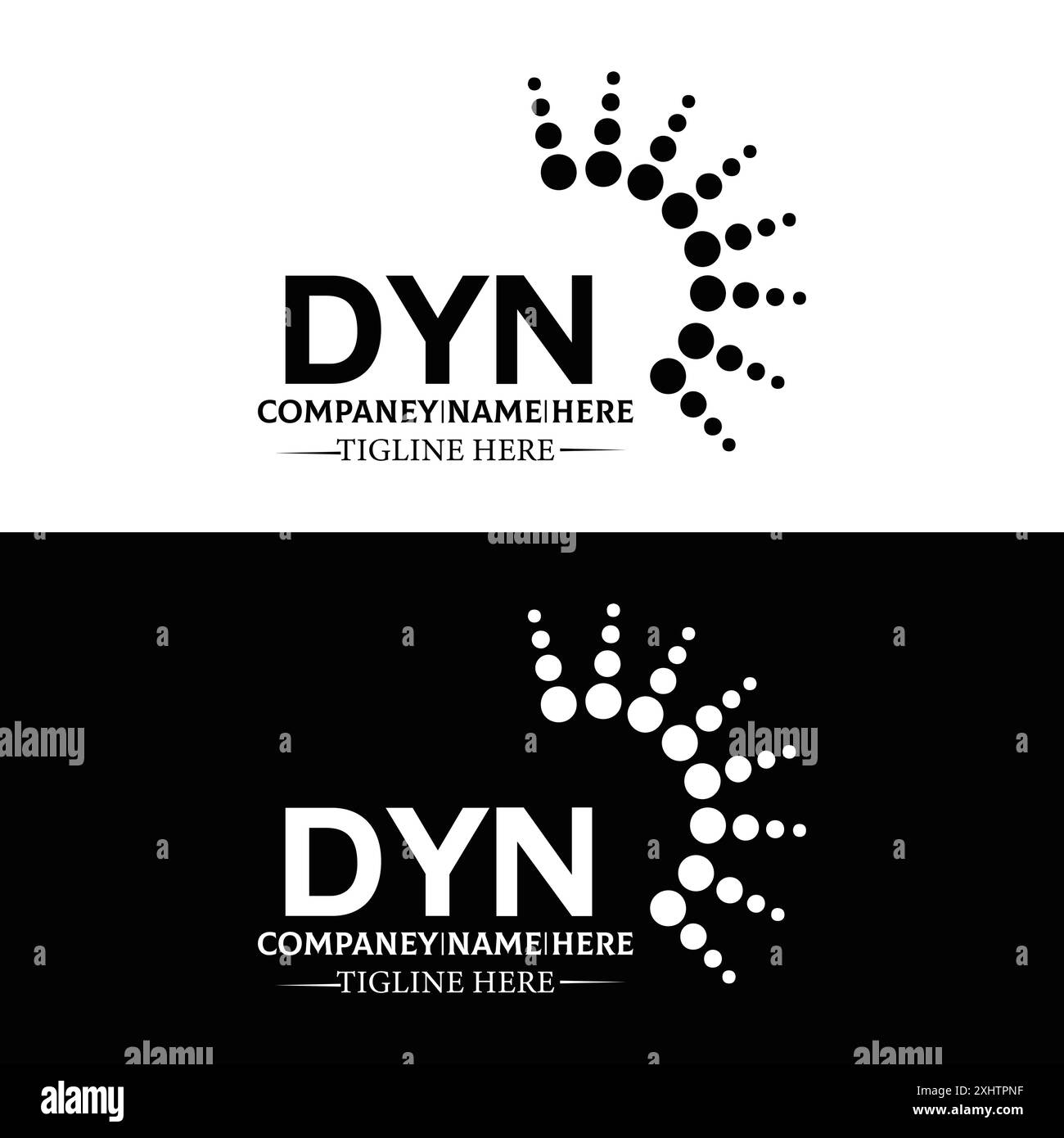 Dyn business company logo Black and White Stock Photos & Images - Alamy
