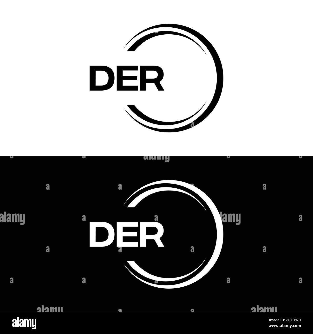 Der circle logo Stock Vector Images - Alamy