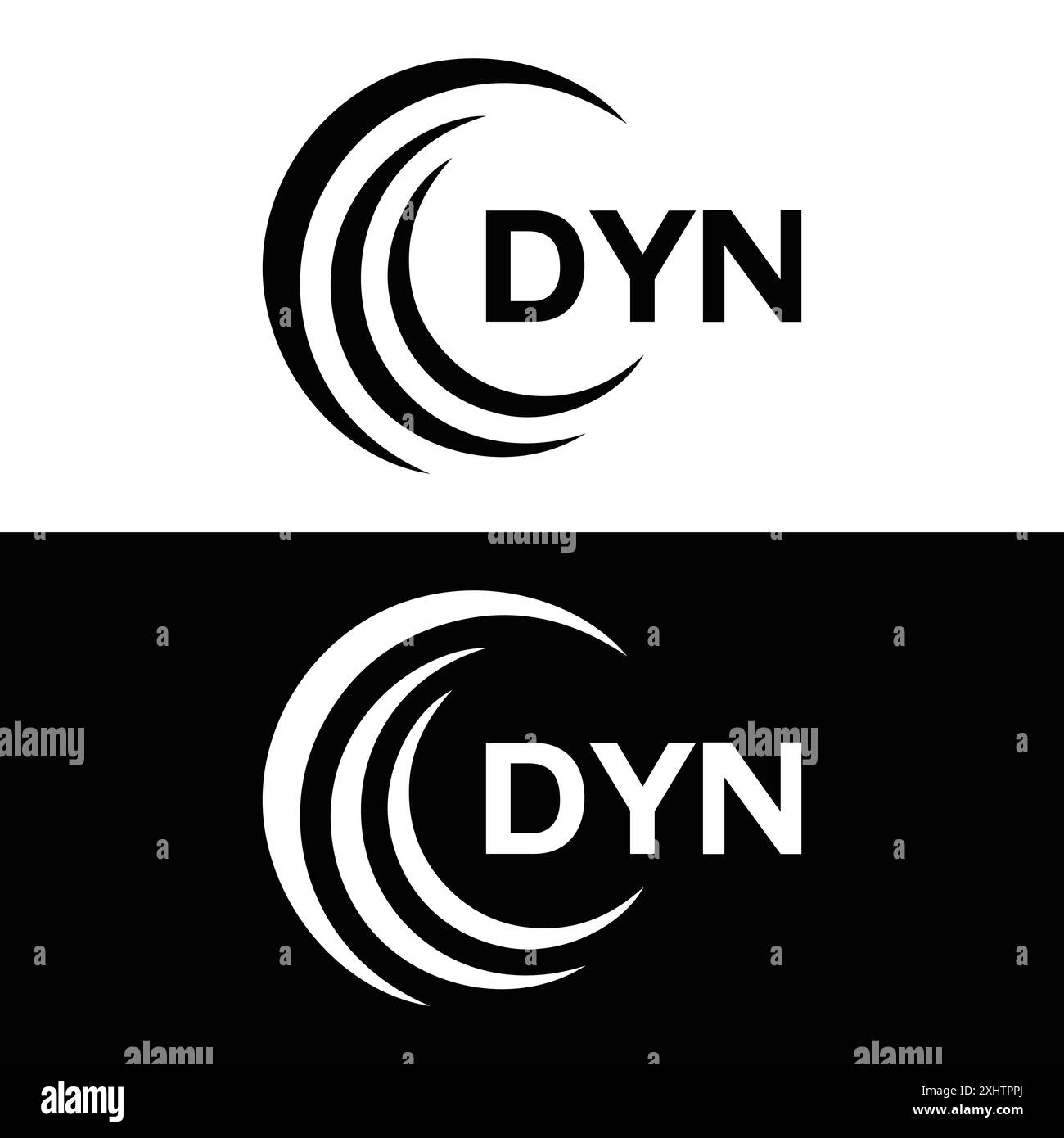 Dyn business company logo Black and White Stock Photos & Images - Alamy