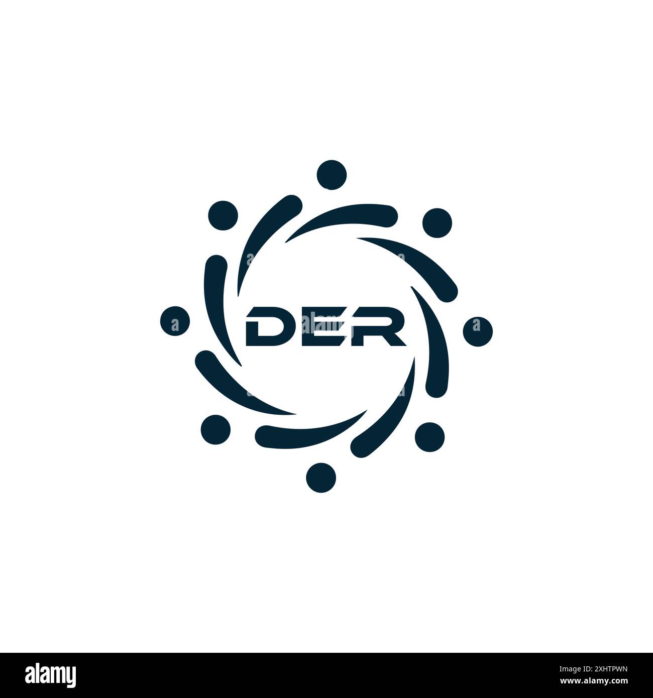 DER logo. D E R design. White DER letter. DER, D E R letter logo design ...