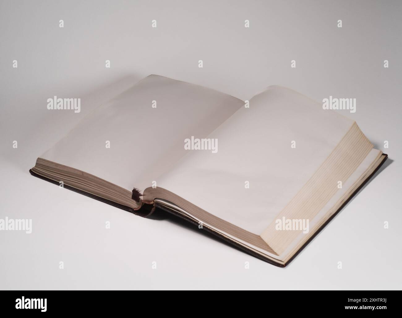 old book open with blank pages Stock Photo - Alamy