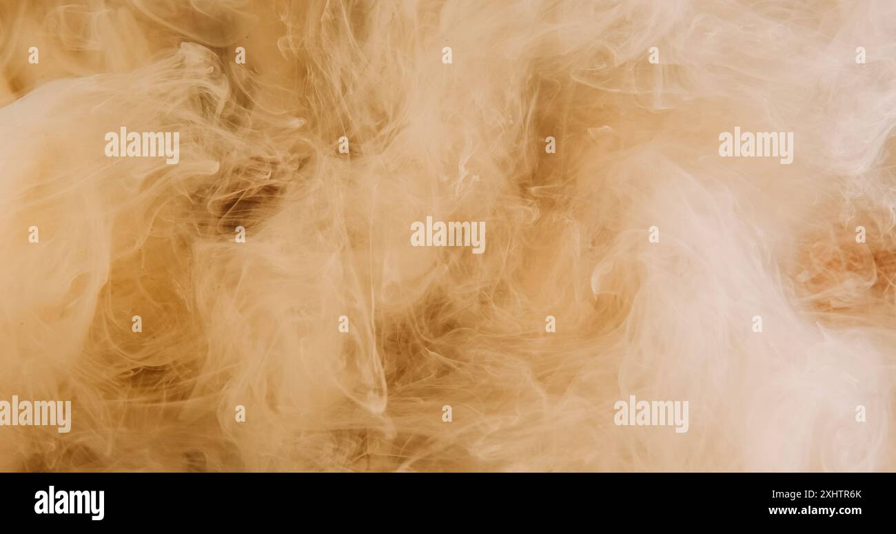 Haze twist. Steam background. Mystical ink mist beige brown wave ...
