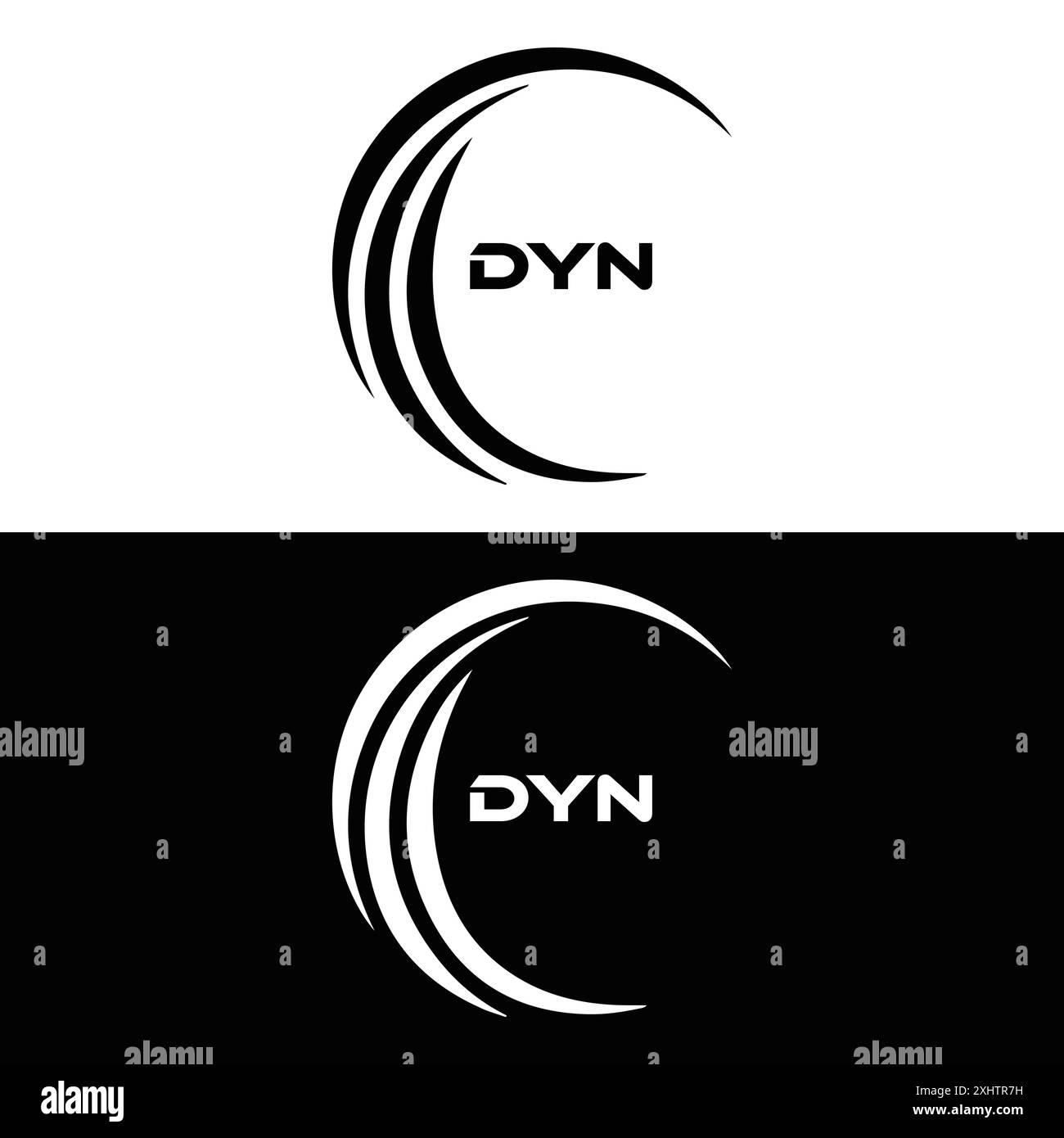 DYN logo. D Y N design. White DYN letter. DYN, D Y N letter logo design ...