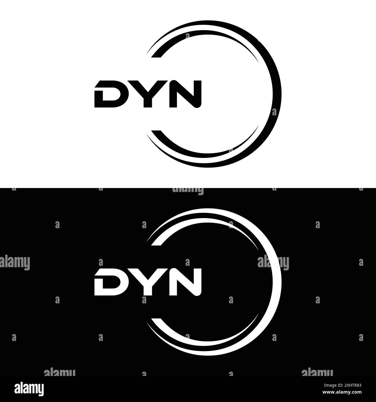 Dyn business company logo Black and White Stock Photos & Images - Alamy