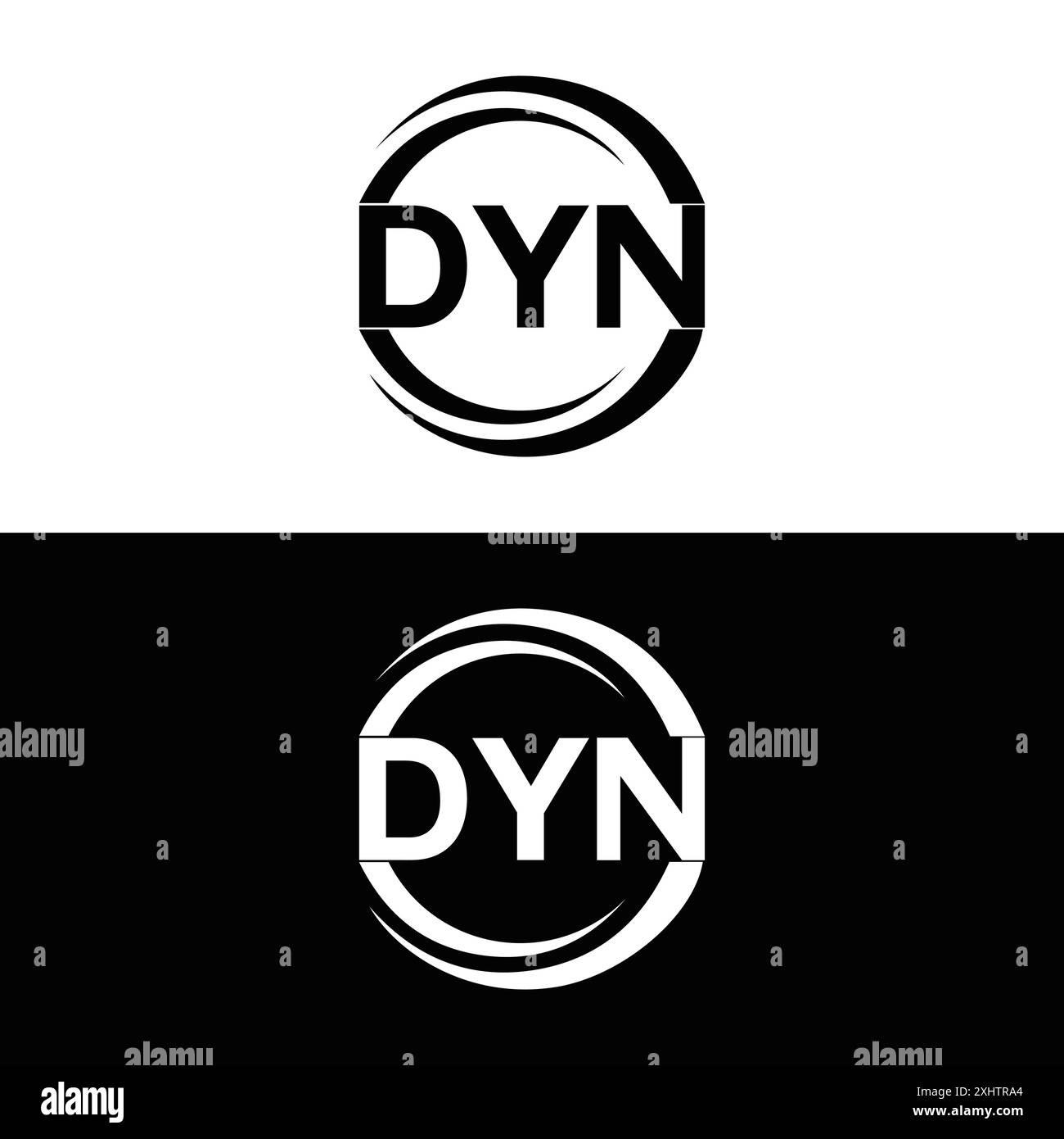 Dyn business company logo Black and White Stock Photos & Images - Alamy