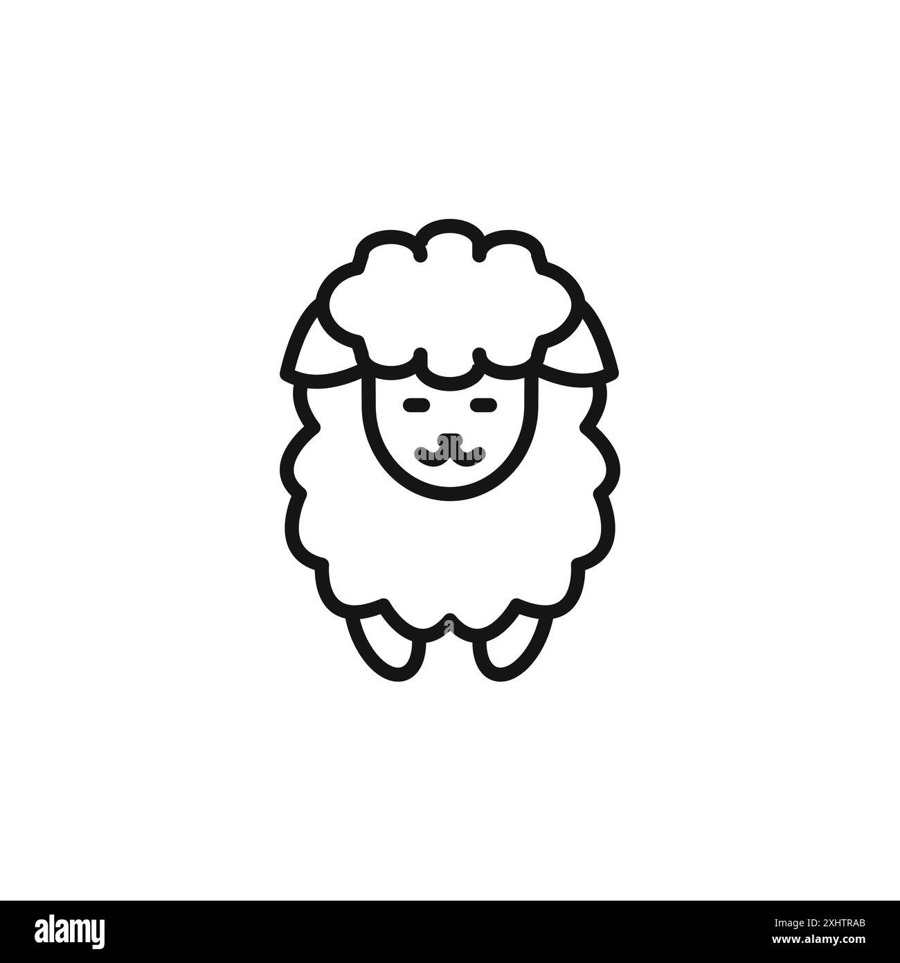 Sheep line drawing black white Black and White Stock Photos & Images ...