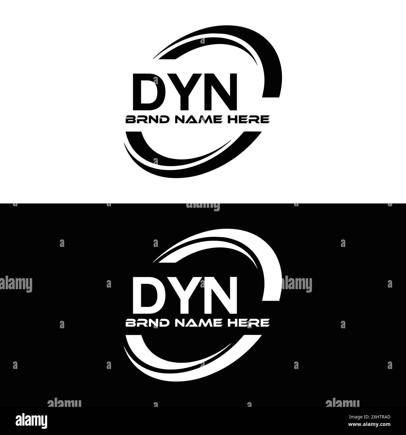 Dyn business company logo Black and White Stock Photos & Images - Alamy