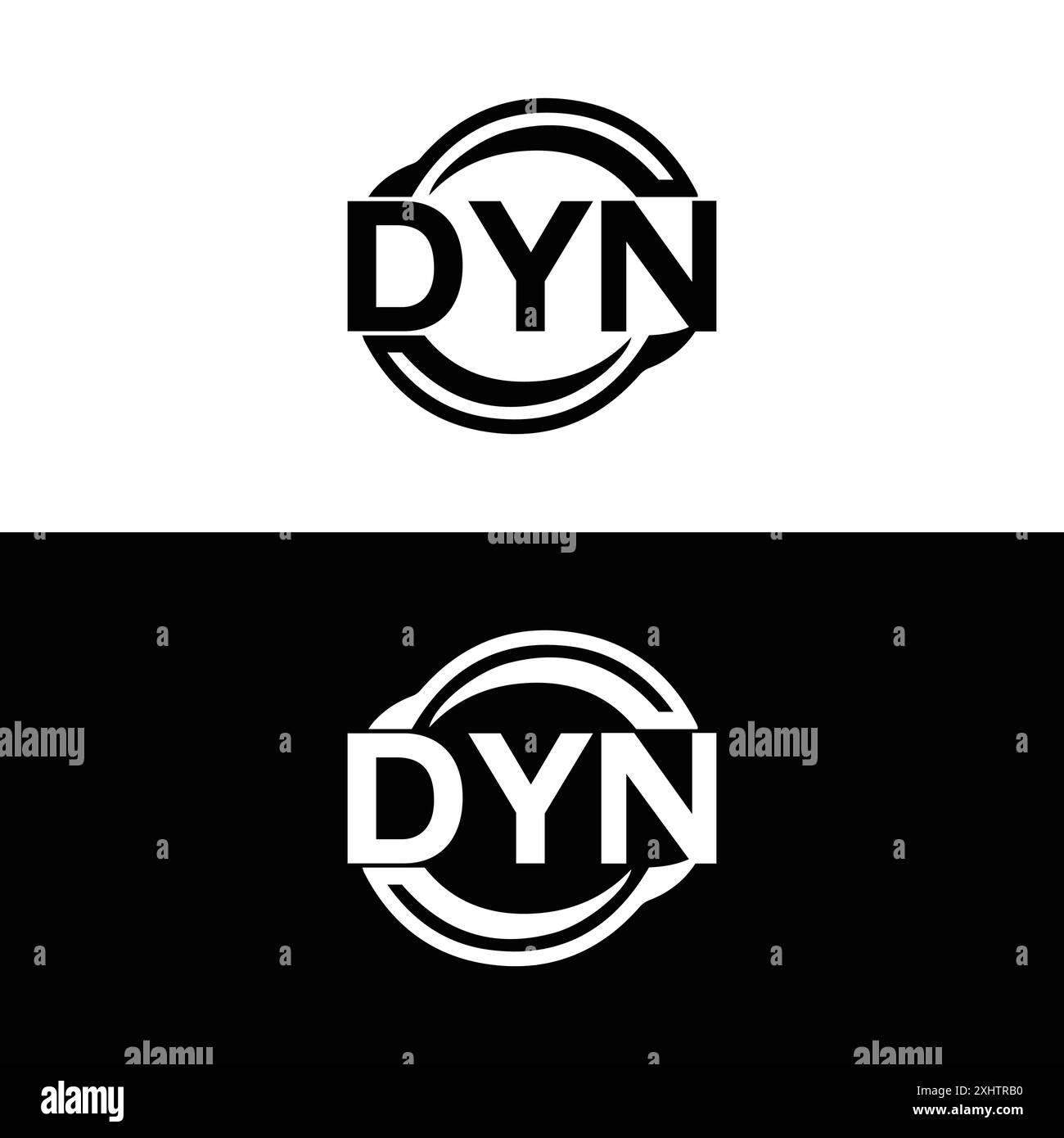Dyn business company logo Black and White Stock Photos & Images - Alamy