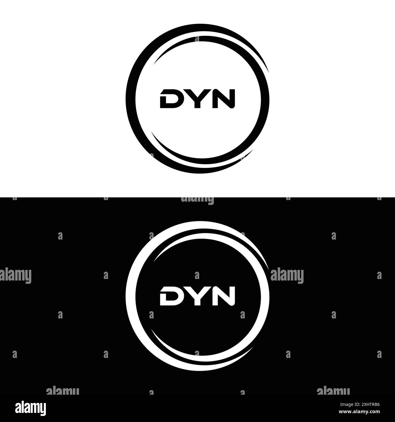 Dyn business company logo Black and White Stock Photos & Images - Alamy
