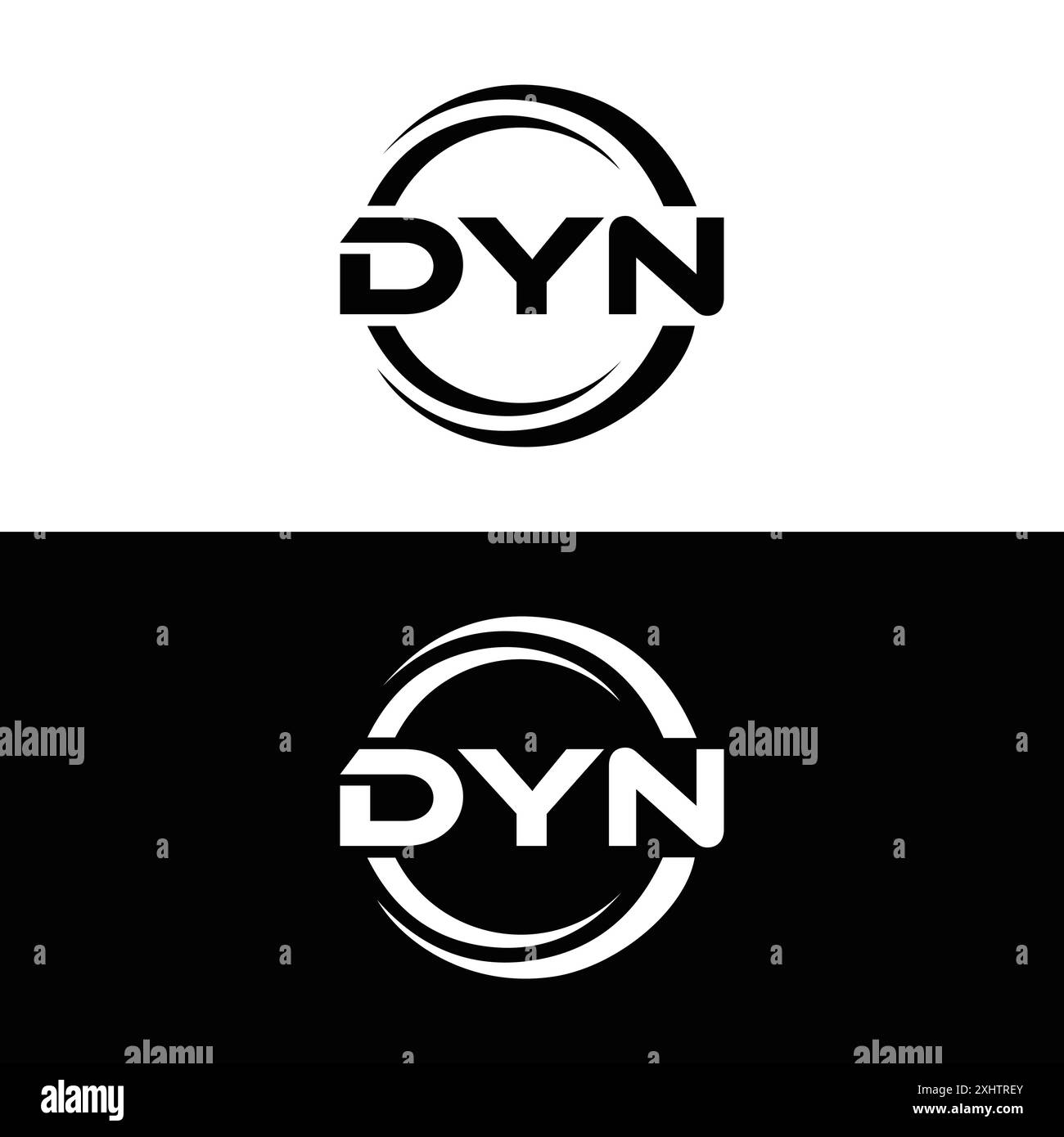 Dyn business company logo Black and White Stock Photos & Images - Alamy