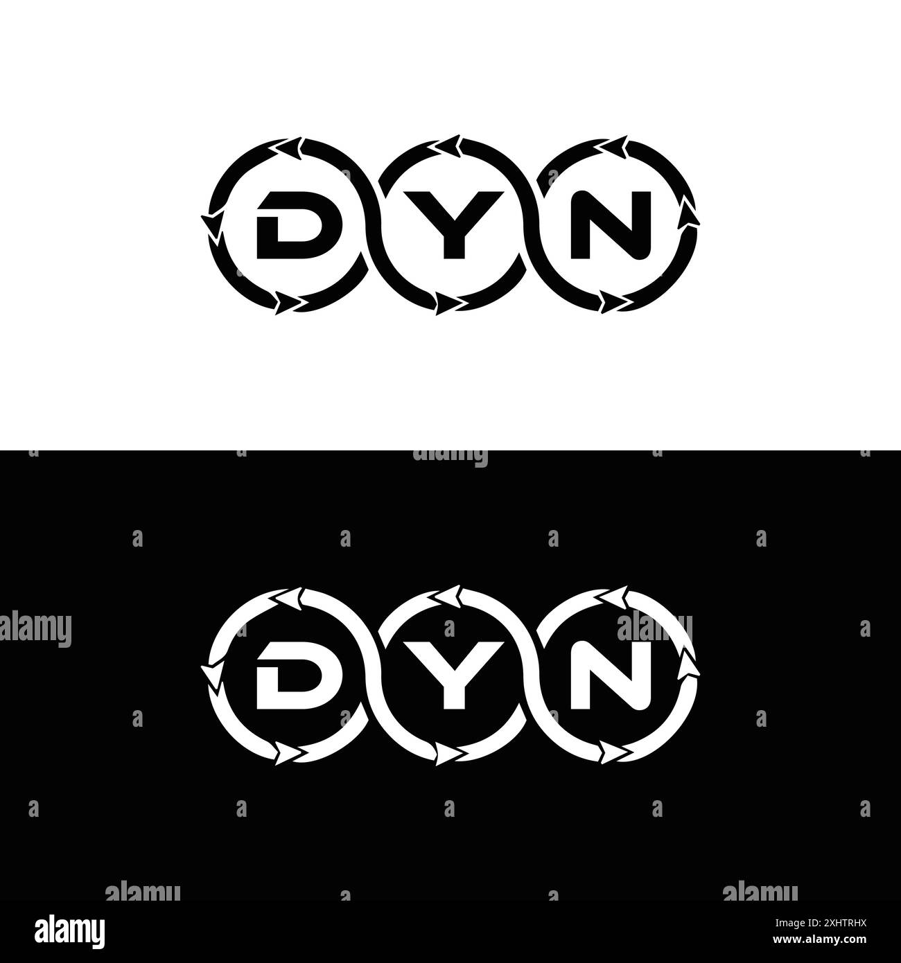 Dyn business company logo Black and White Stock Photos & Images - Alamy