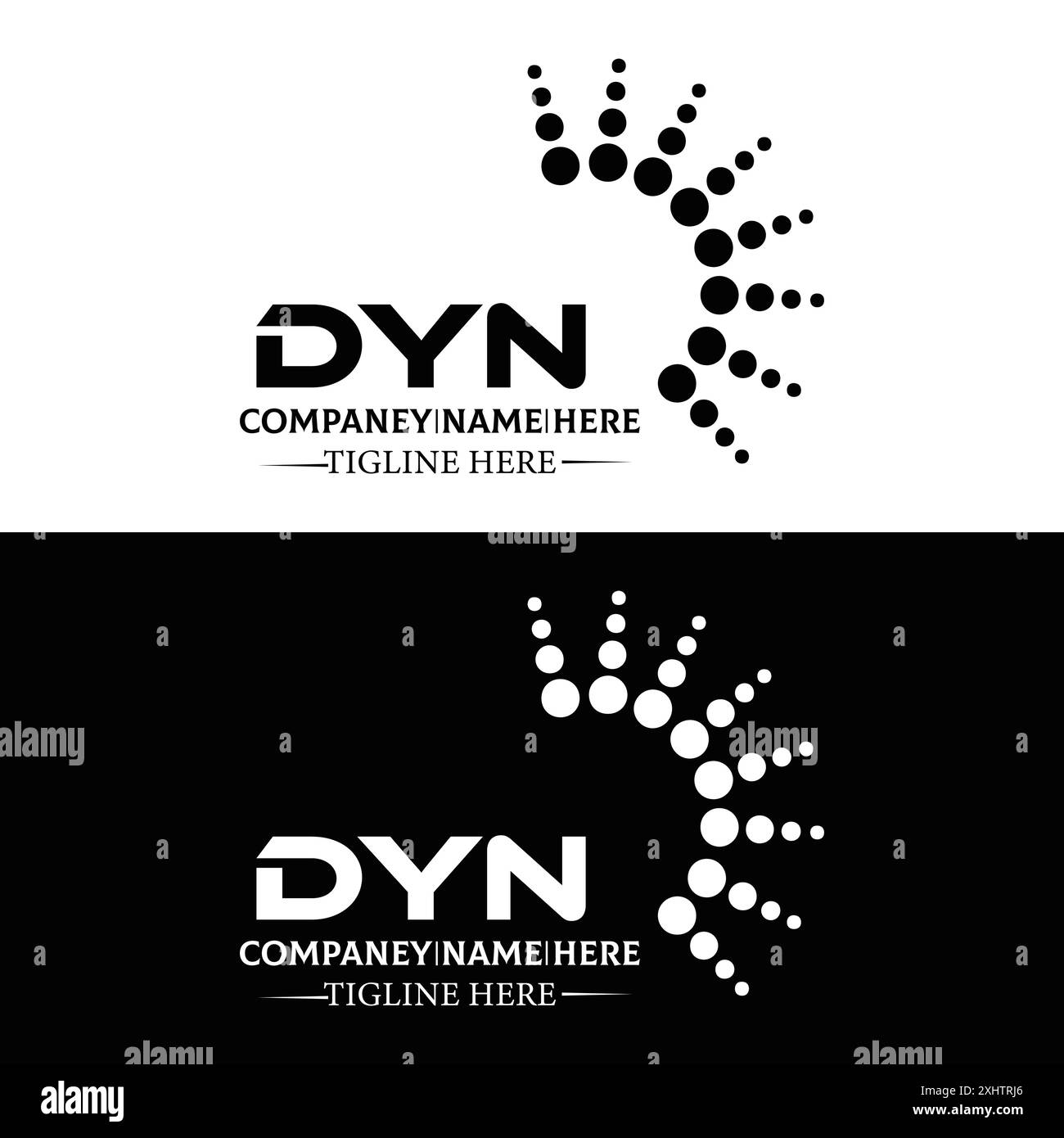Dyn business company logo Black and White Stock Photos & Images - Alamy