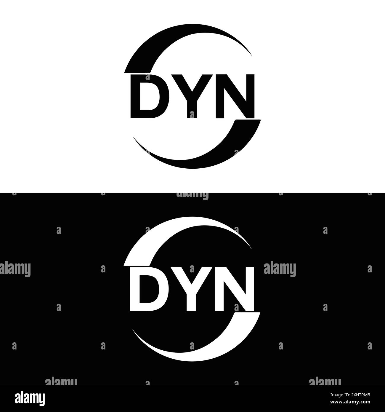 Dyn business company logo Black and White Stock Photos & Images - Alamy