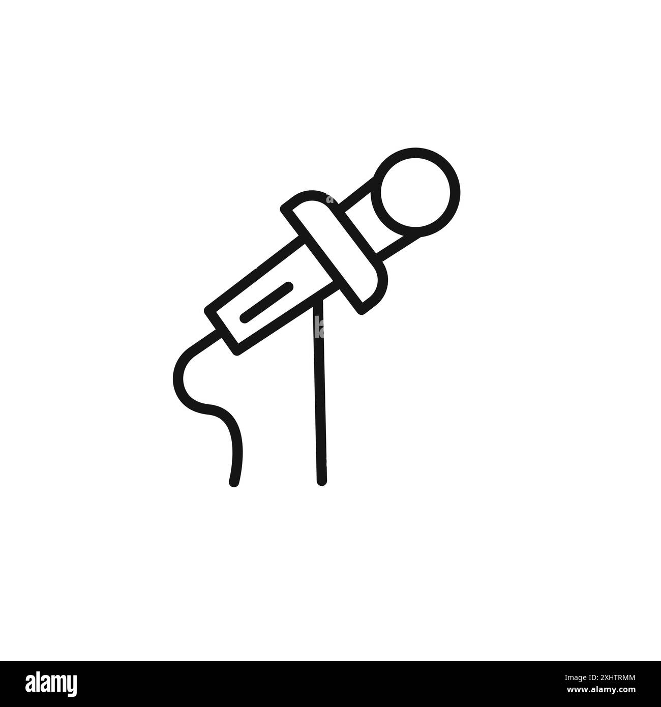 Speaker Microphone icon outline collection or set in black and white ...