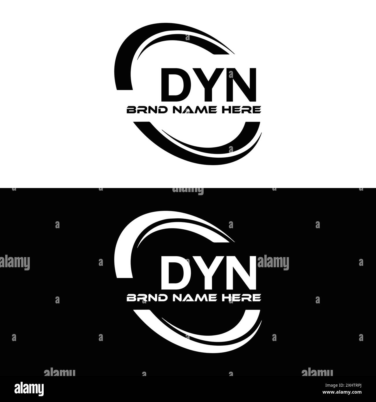 Dyn business company logo Black and White Stock Photos & Images - Alamy