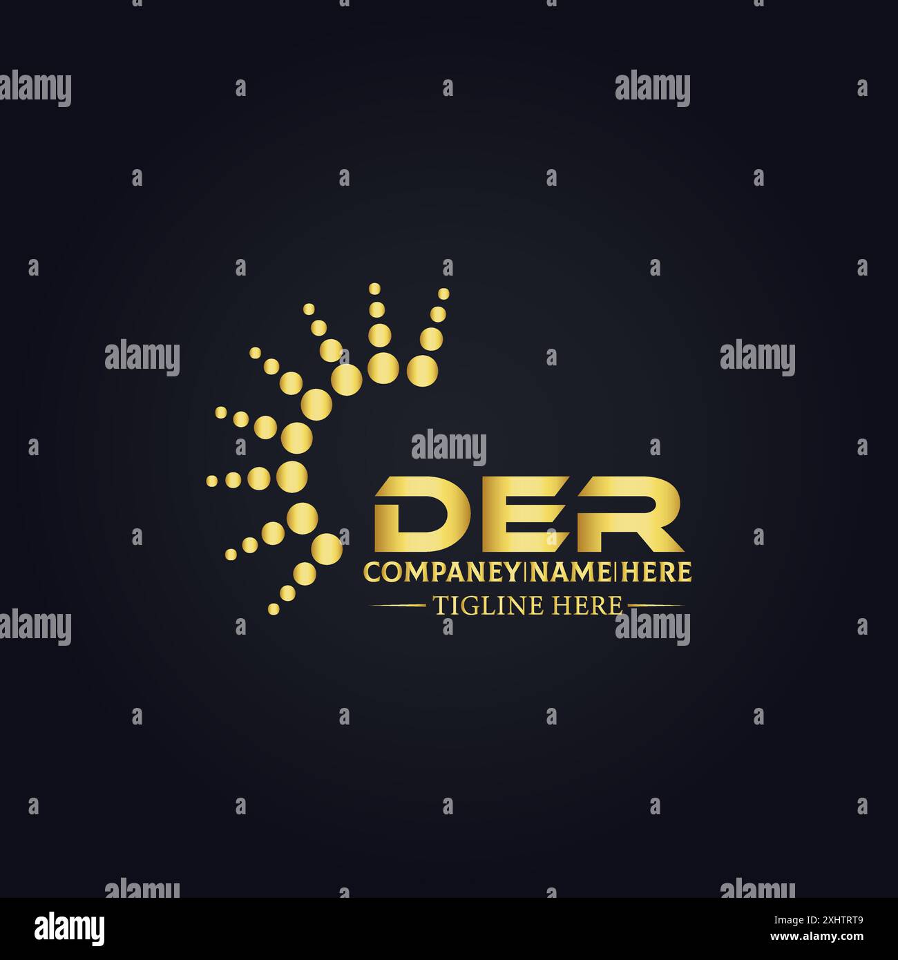 DER logo. D E R design. White DER letter. DER, D E R letter logo design ...
