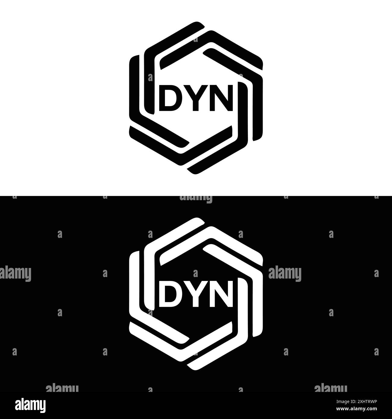 DYN logo. D Y N design. White DYN letter. DYN, D Y N letter logo design ...