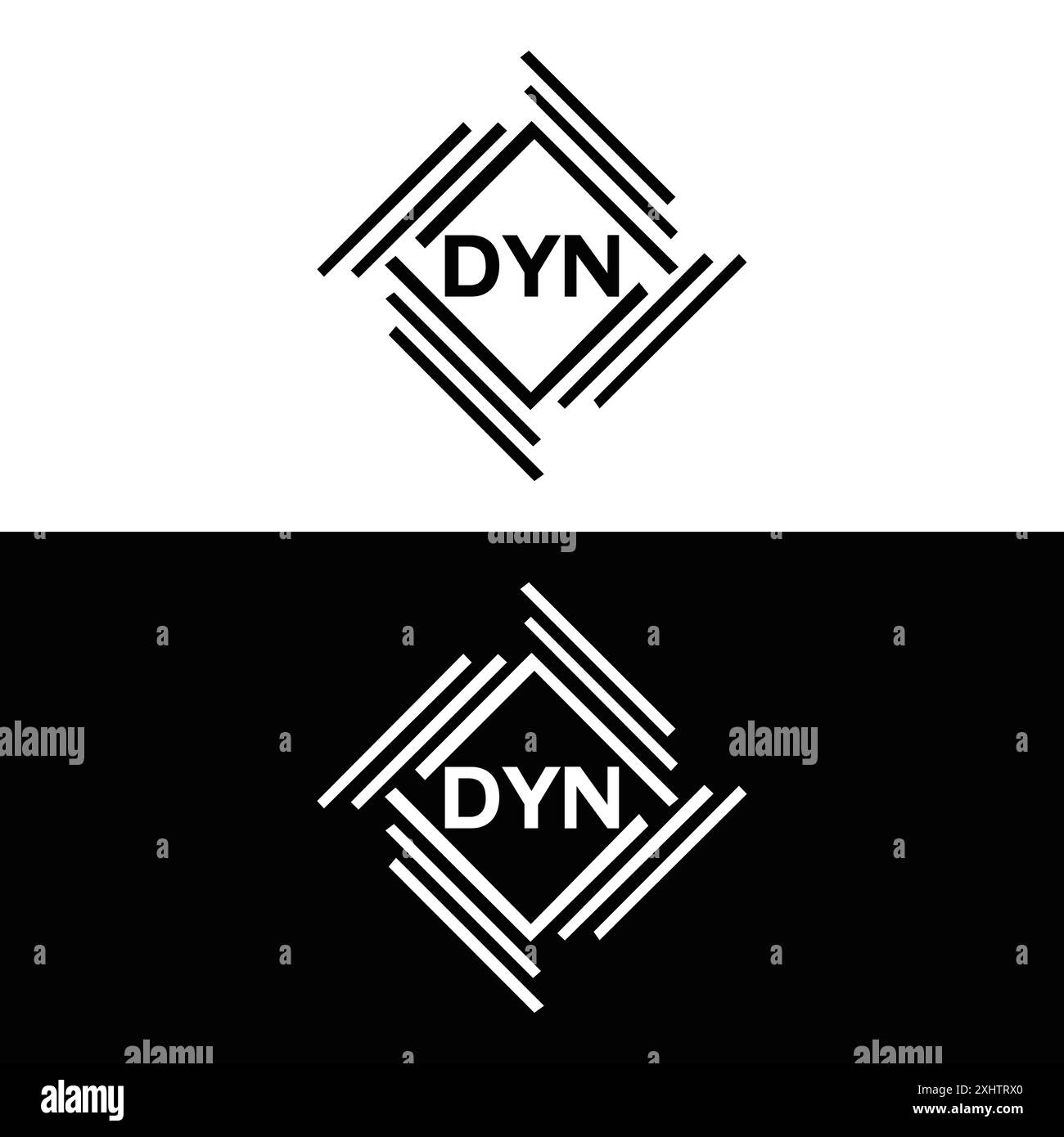 Dyn business company logo Black and White Stock Photos & Images - Alamy