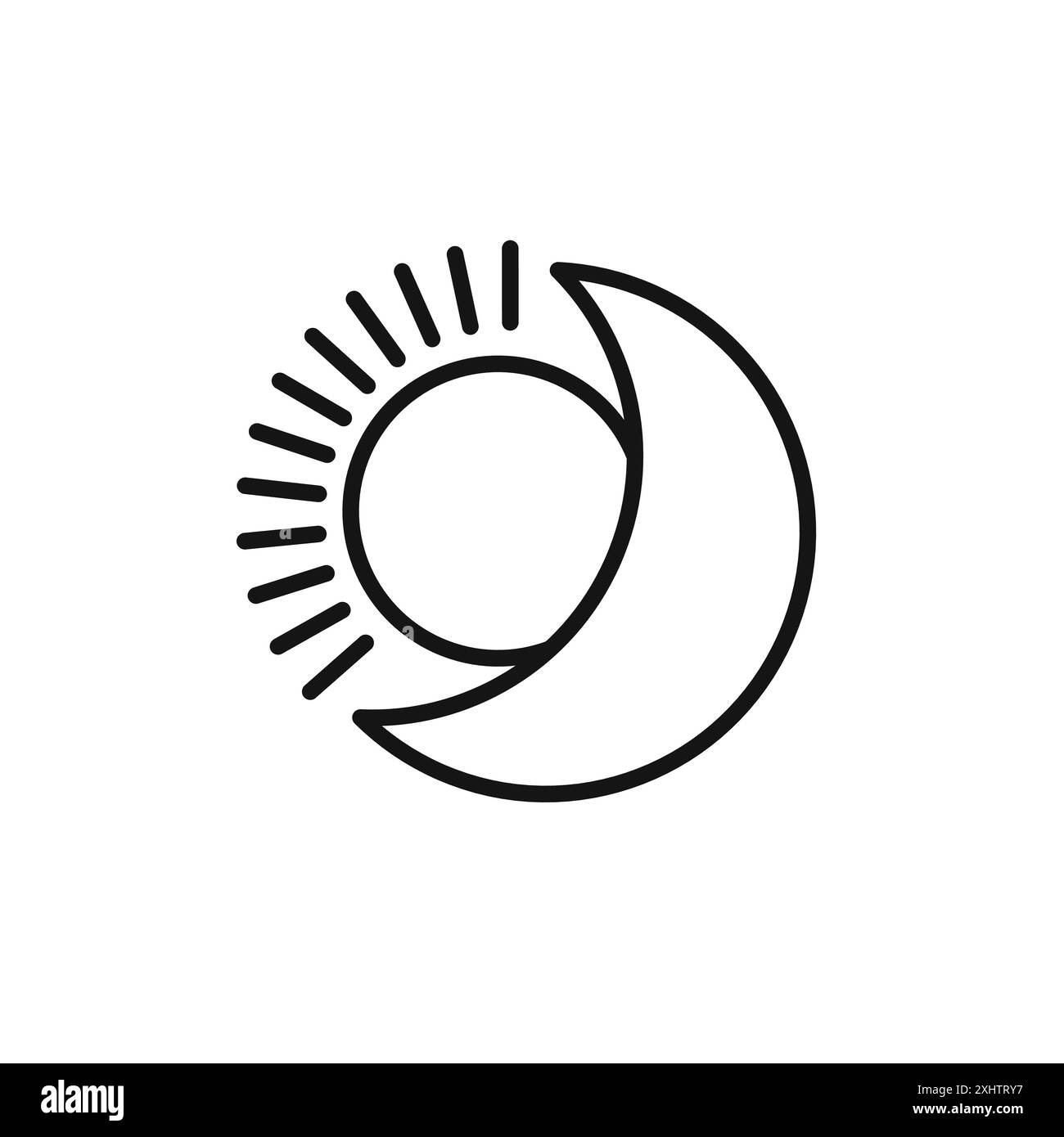Moon Logo Black And White Crescent Moon Black White Vector Images