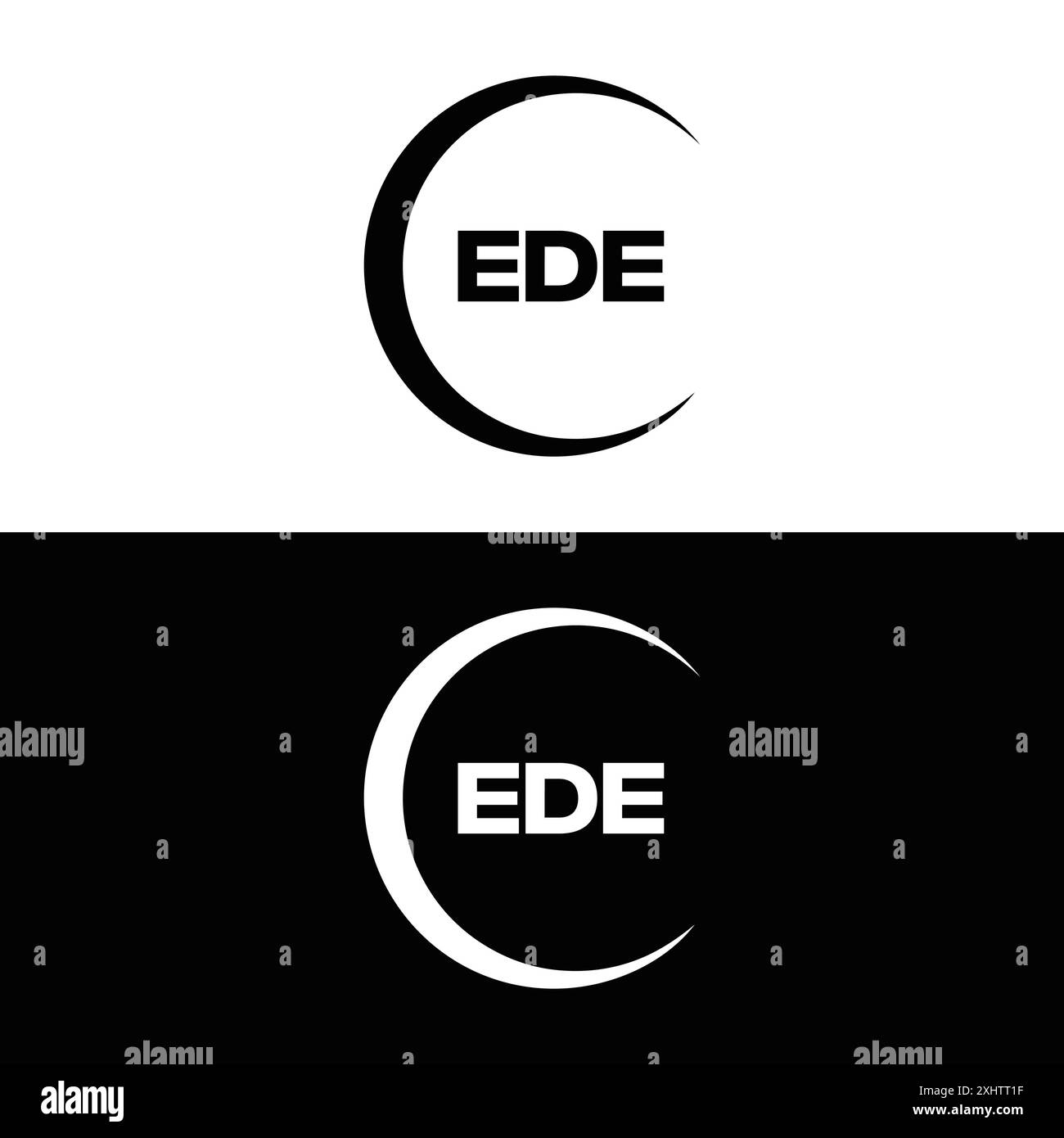 EDE logo. E D E design. White EDE letter. EDE, E D E letter logo design ...