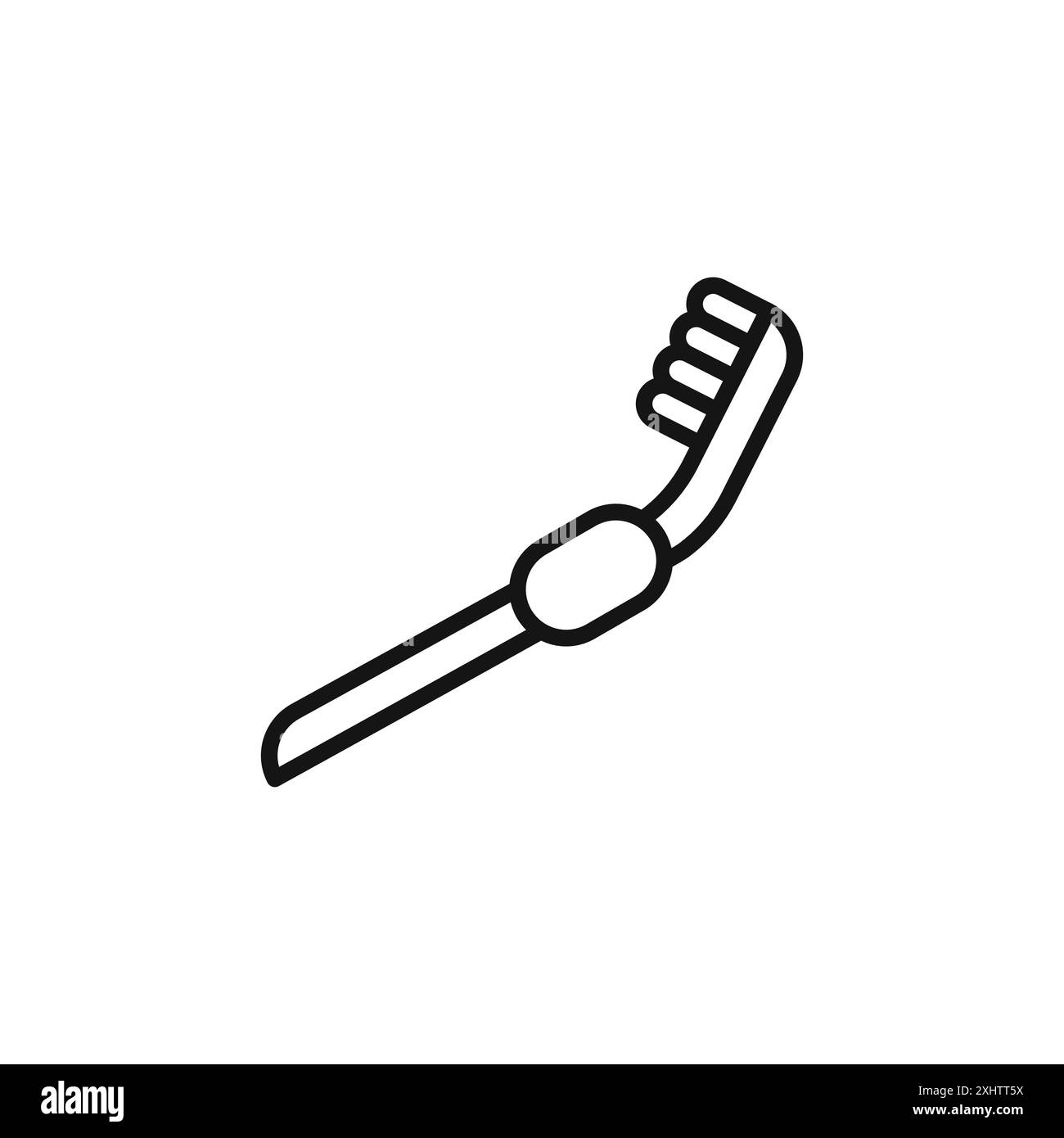 tooth brush icon outline collection or set in black and white Stock ...