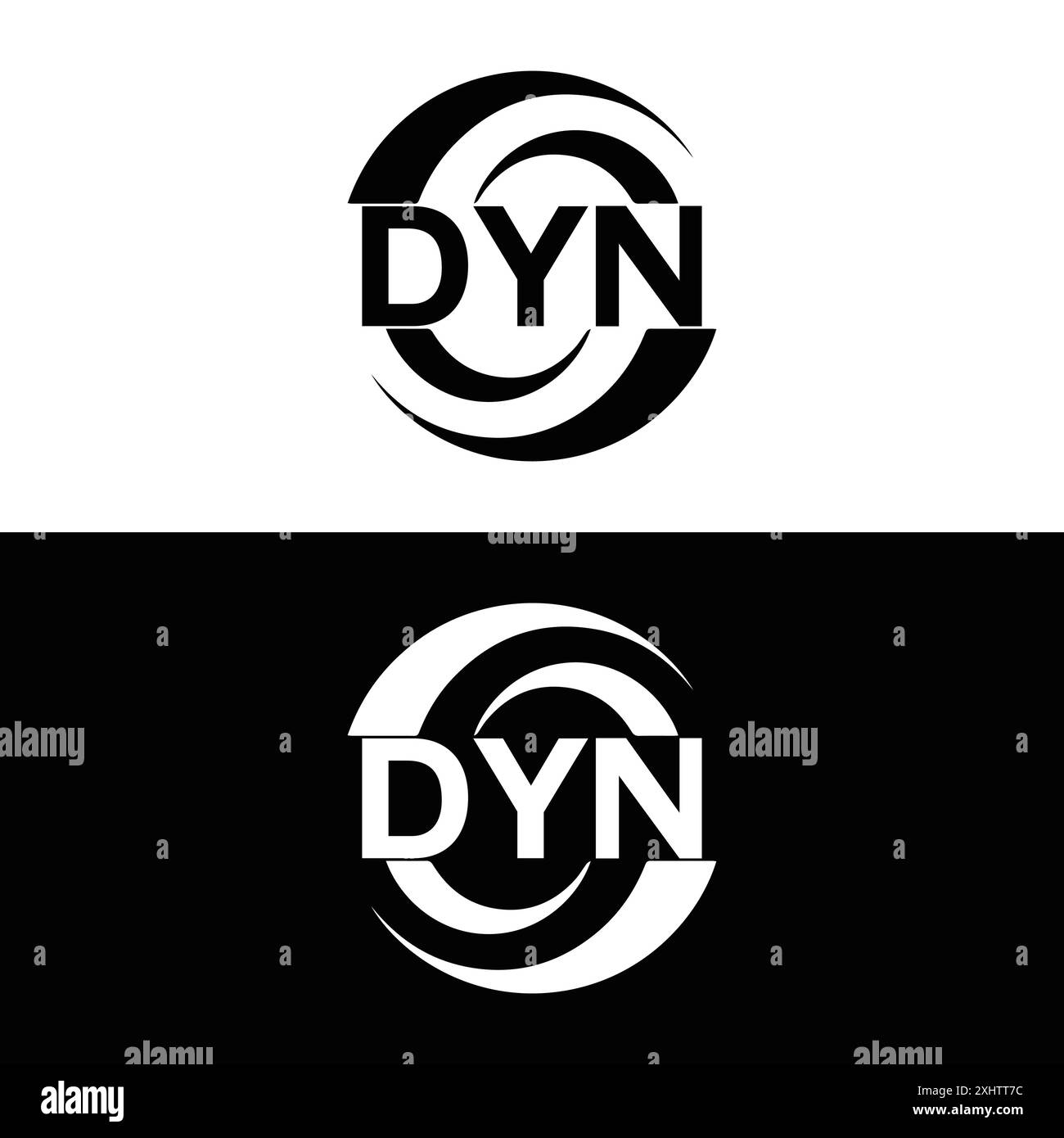 DYN logo. D Y N design. White DYN letter. DYN, D Y N letter logo design ...