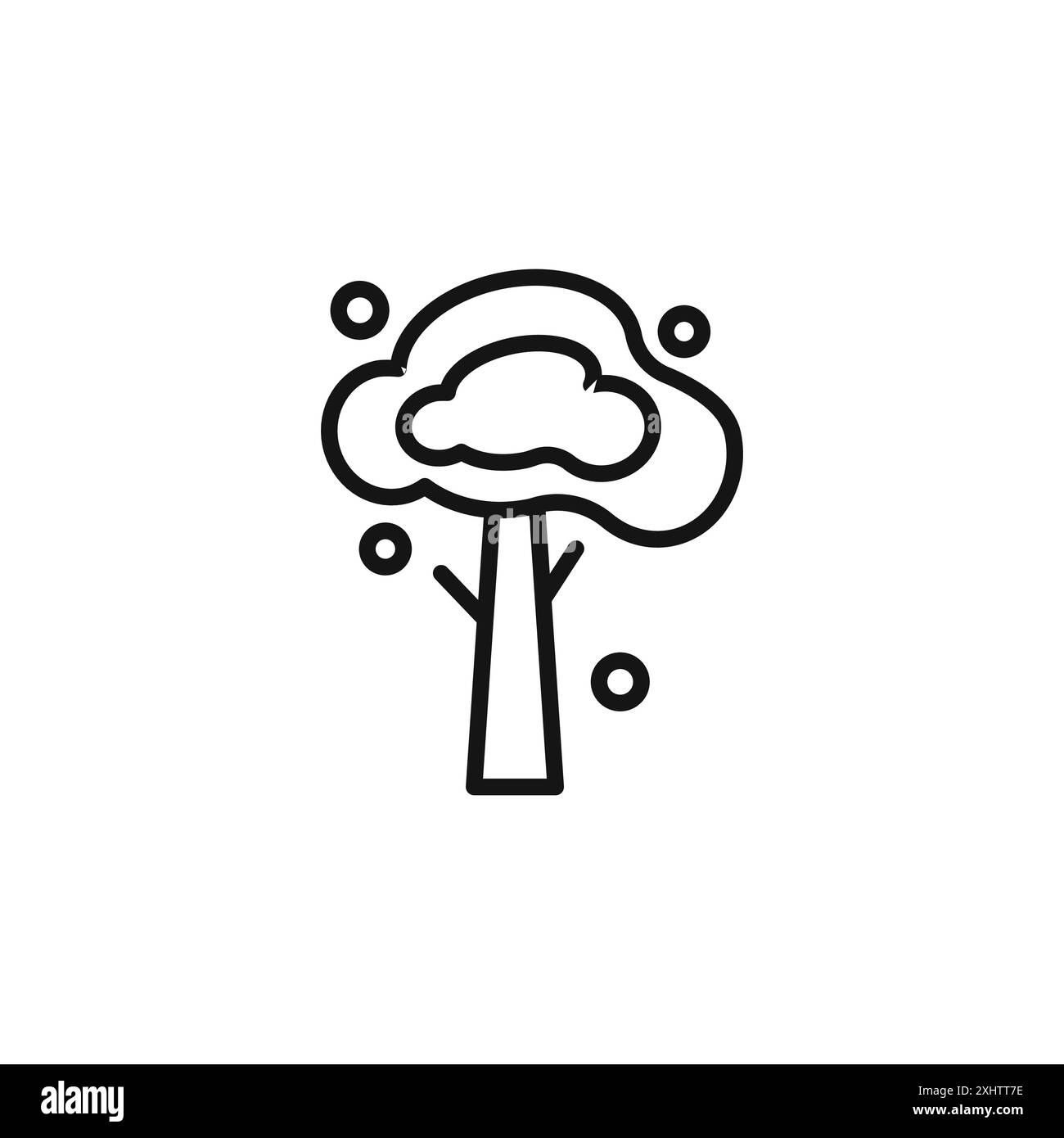 Panorama winter landscape pine Cut Out Stock Images & Pictures - Alamy