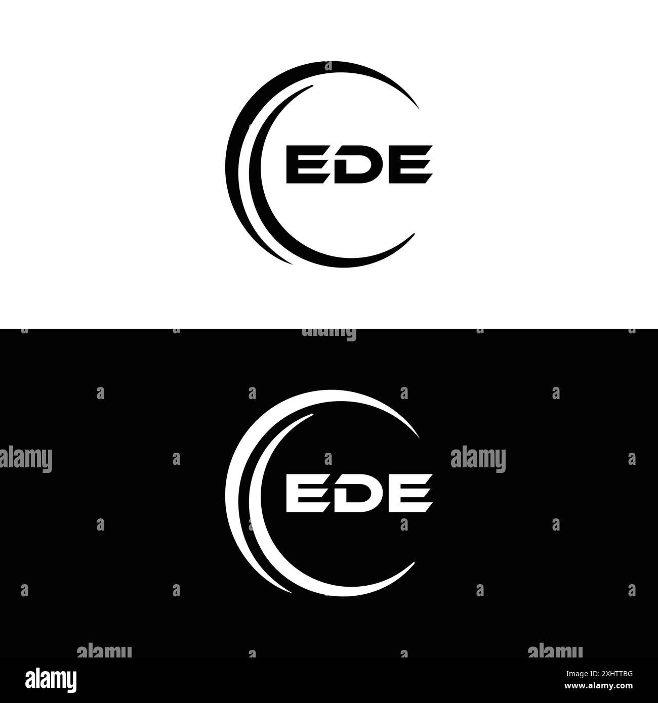 EDE logo. E D E design. White EDE letter. EDE, E D E letter logo design ...
