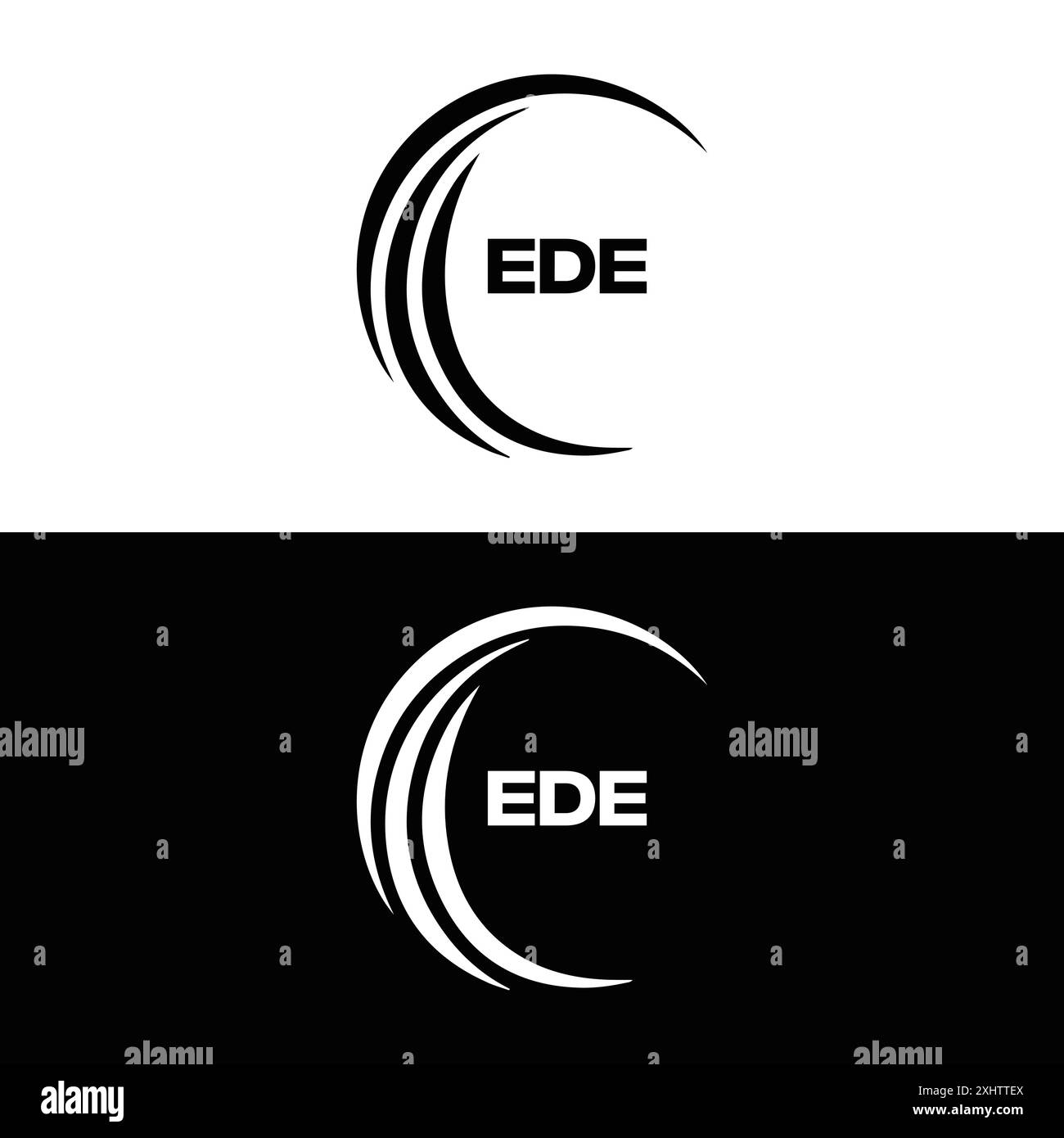 EDE logo. E D E design. White EDE letter. EDE, E D E letter logo design ...
