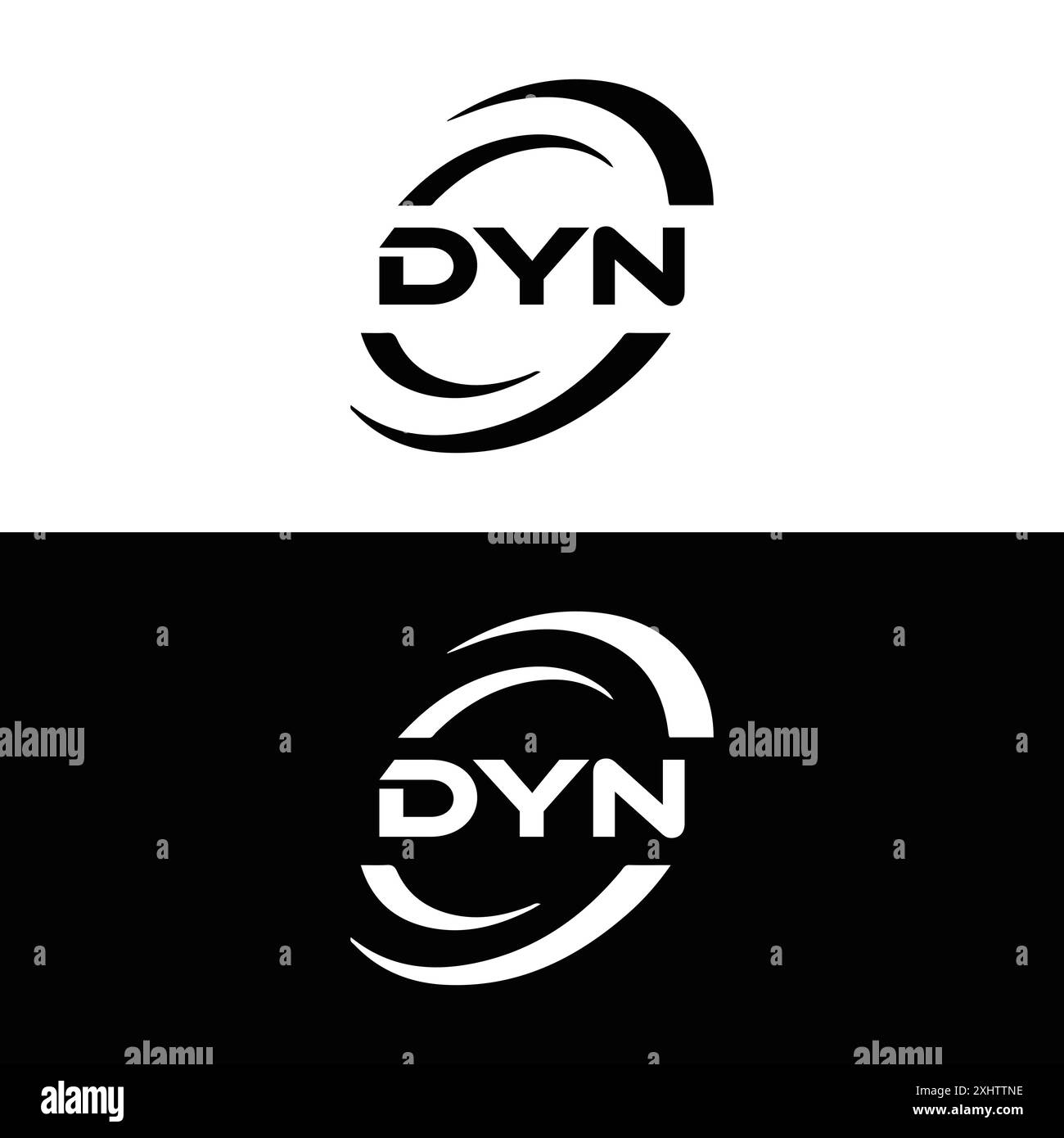 Dyn business company logo Black and White Stock Photos & Images - Alamy