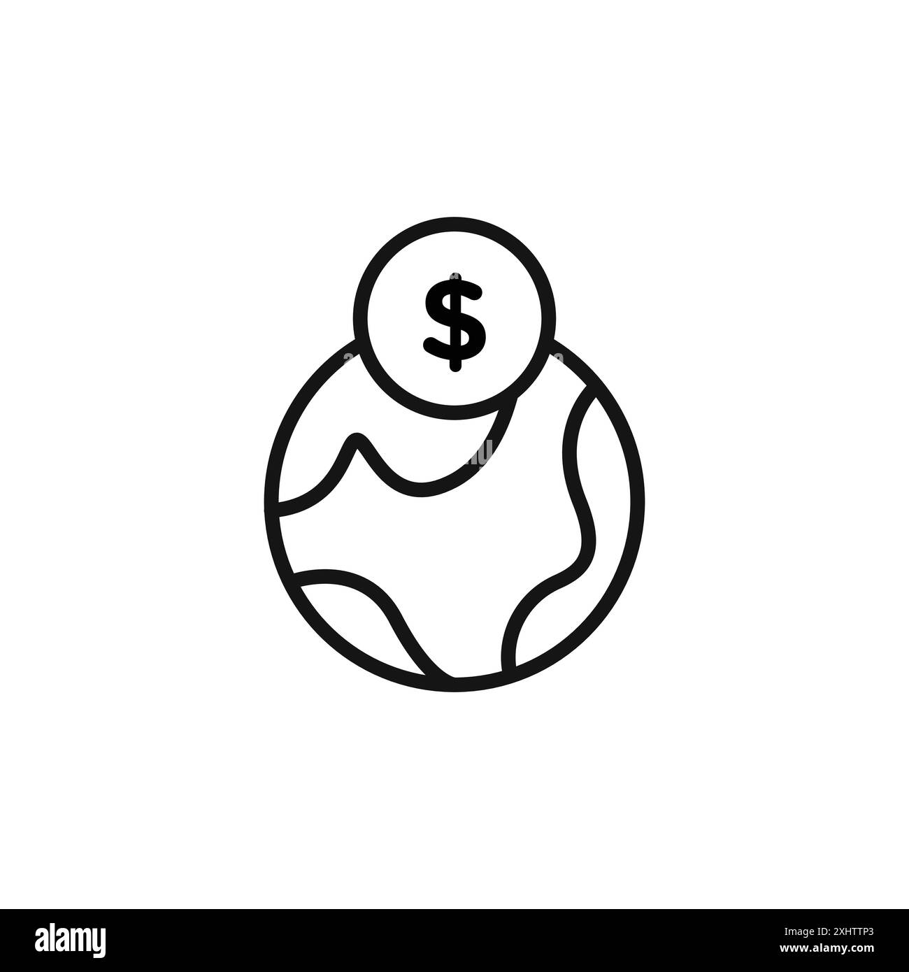 World Payment Transfer icon outline collection or set in black and ...