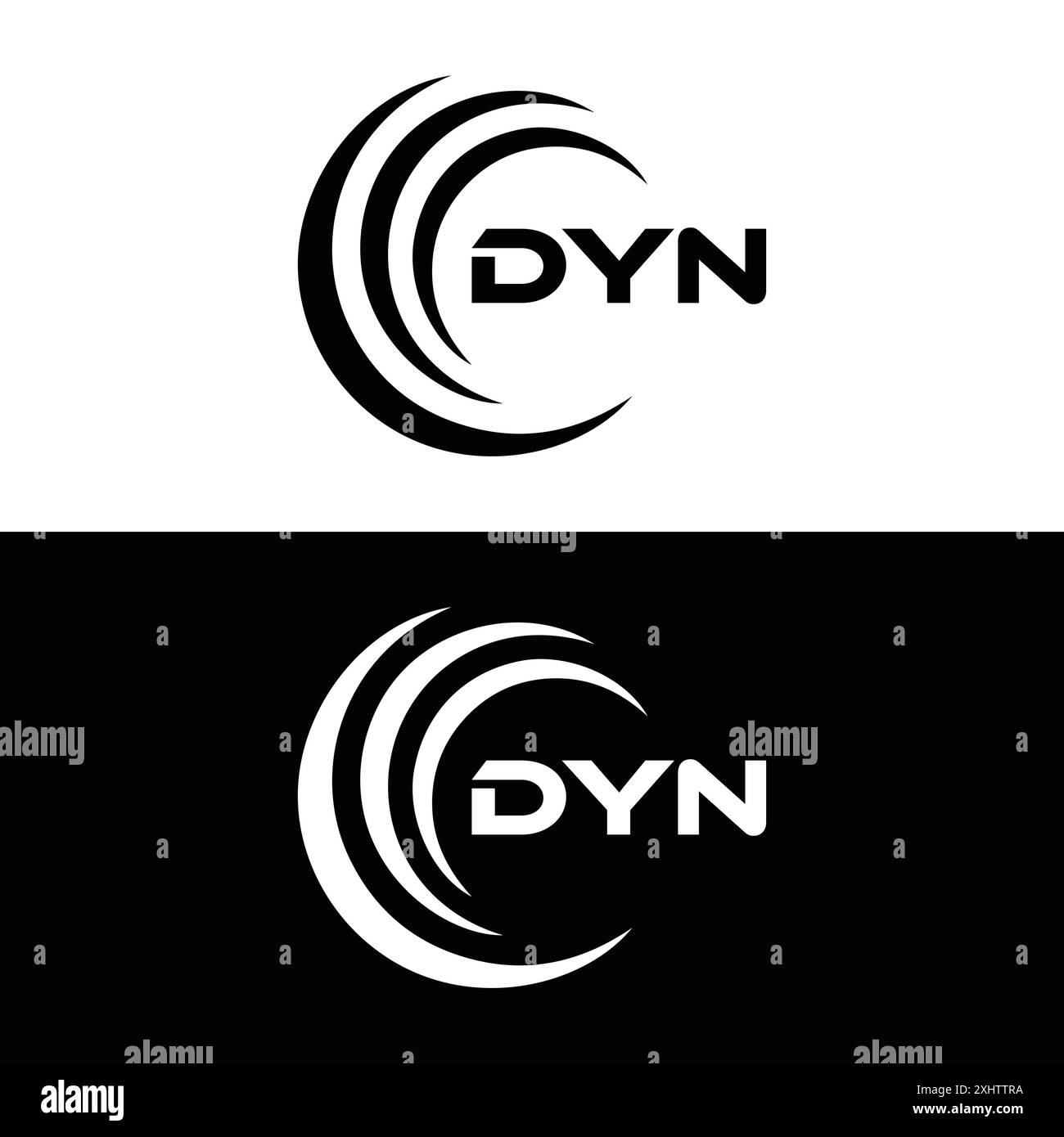 Dyn business company logo Black and White Stock Photos & Images - Alamy