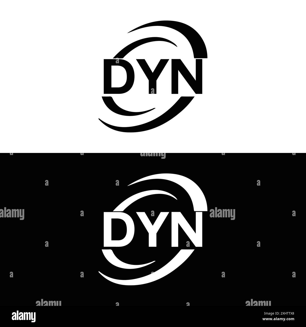 Dyn business company logo Black and White Stock Photos & Images - Alamy