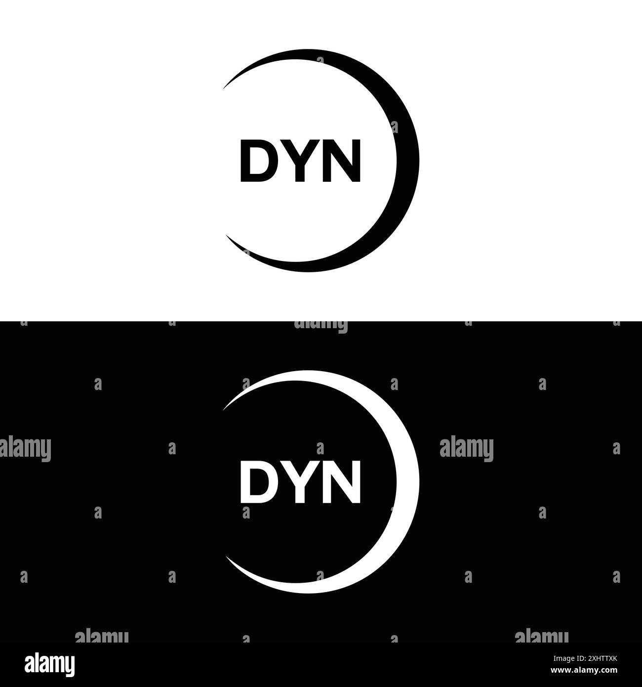 DYN logo. D Y N design. White DYN letter. DYN, D Y N letter logo design ...