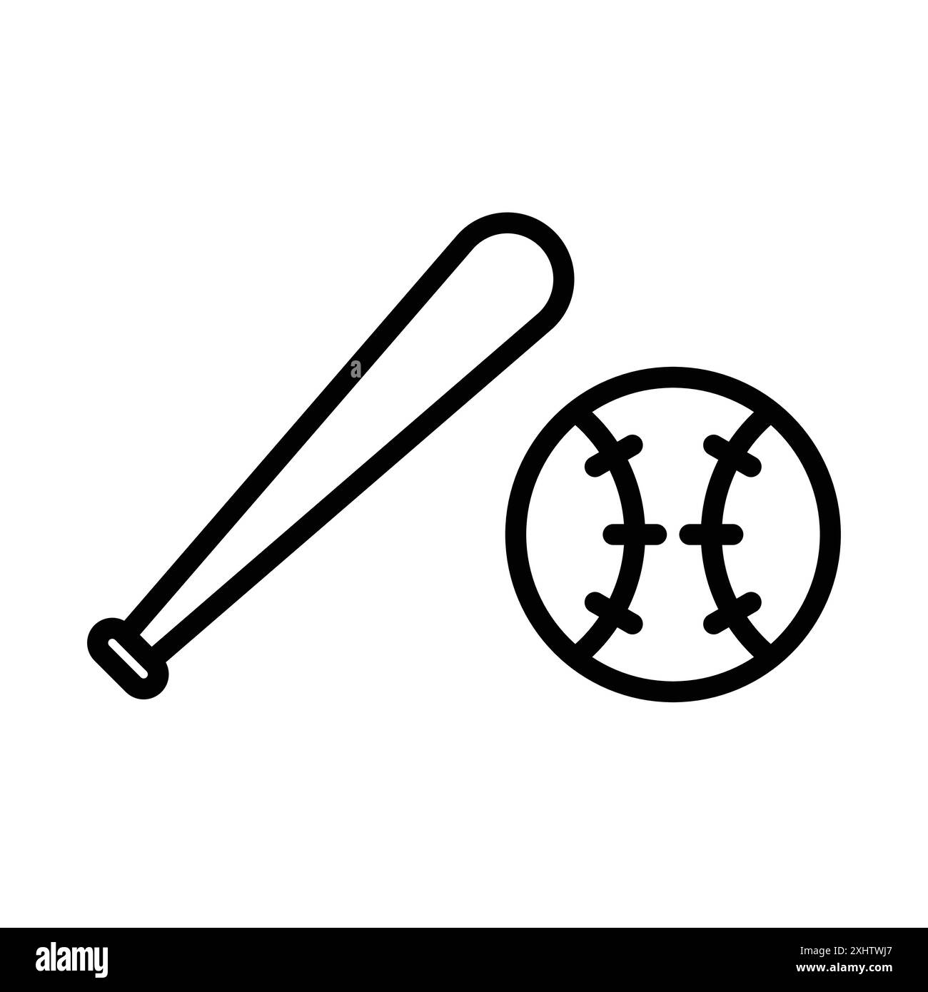 Baseball icon linear logo mark set collection in black and white for ...