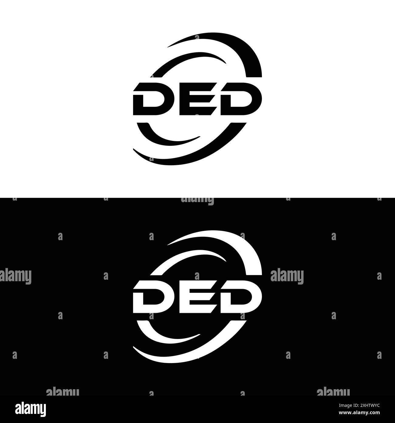 D E D design. White DED letter. DED, D E D letter logo design. D E D ...