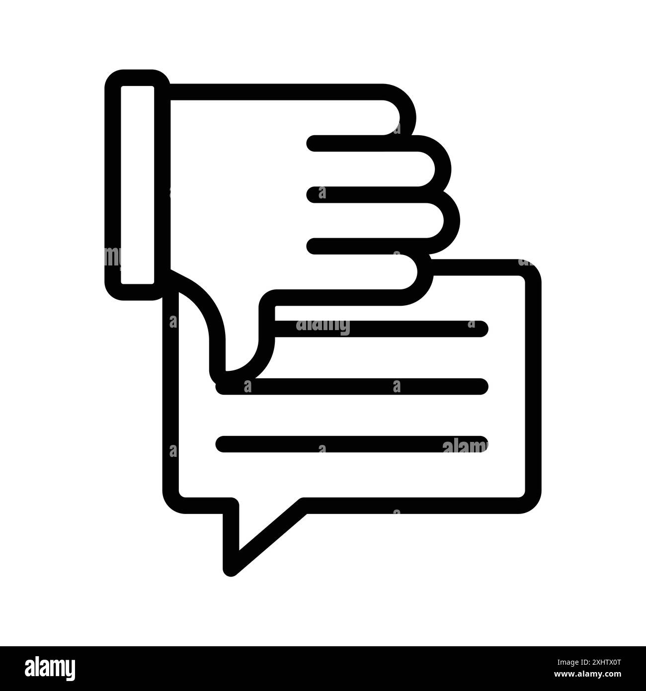 bad feedback icon linear logo mark set collection in black and white ...