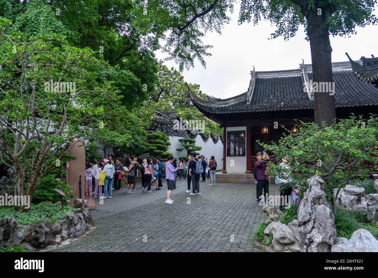 Shanghai, China - June 06, 2024 : Tourists explore the serene Yu Garden ...