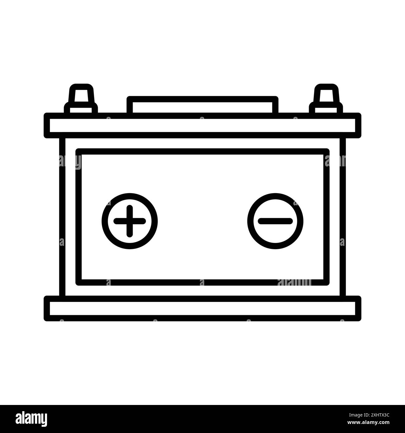 Car Battery icon linear logo mark set collection in black and white for ...